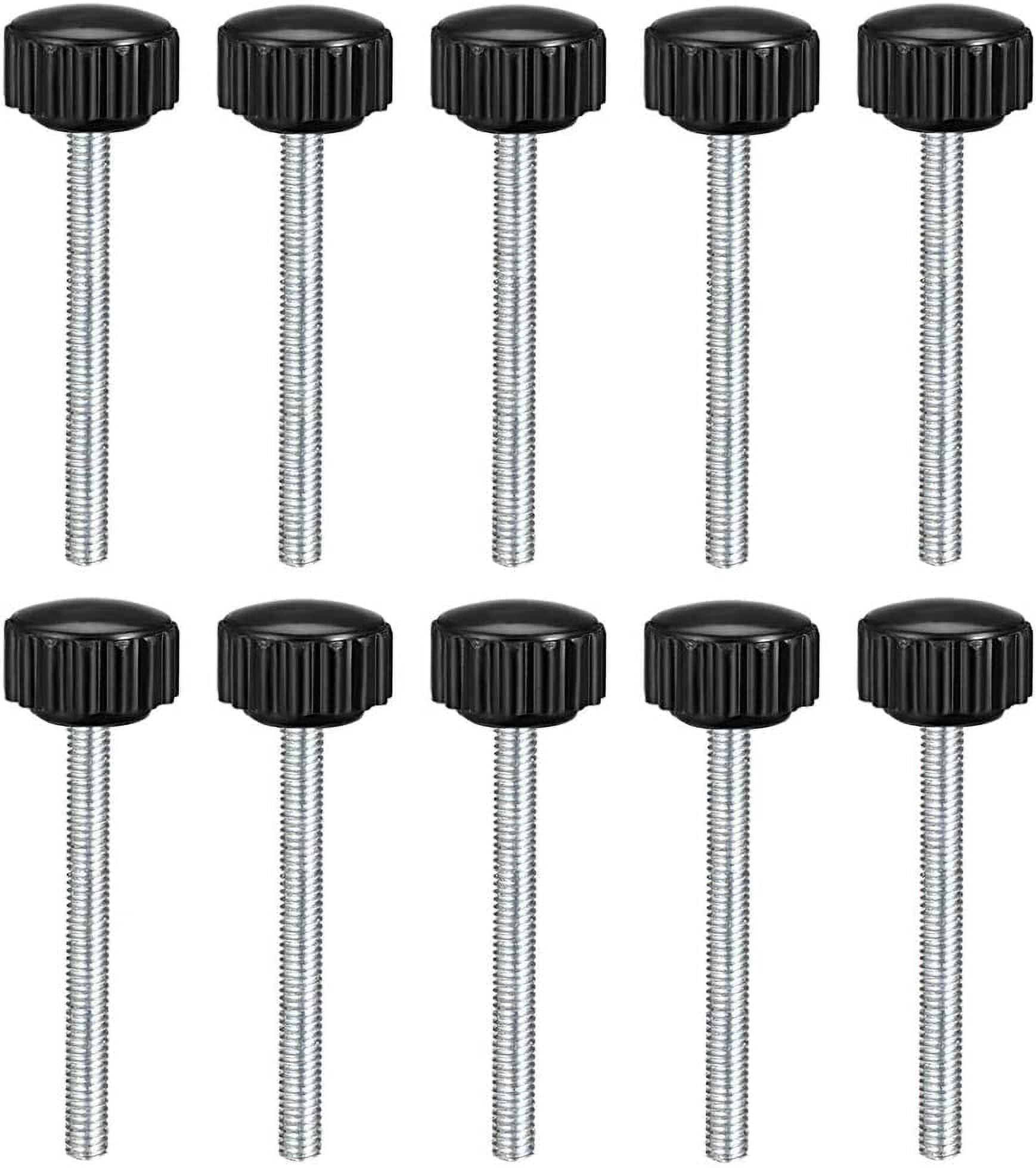 M4 x 40mm Metric Male Thread Knurled Clamping Knobs Grip Thumb Screw on ...