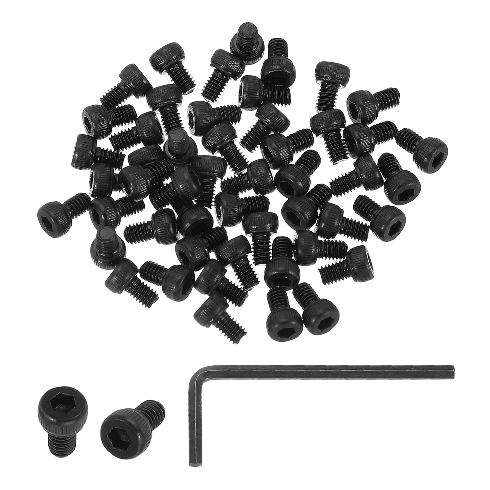 M4 x 6mm Hex Socket Head Screws Cap Bolt, 50 Pack 12.9 Grade Carbon ...