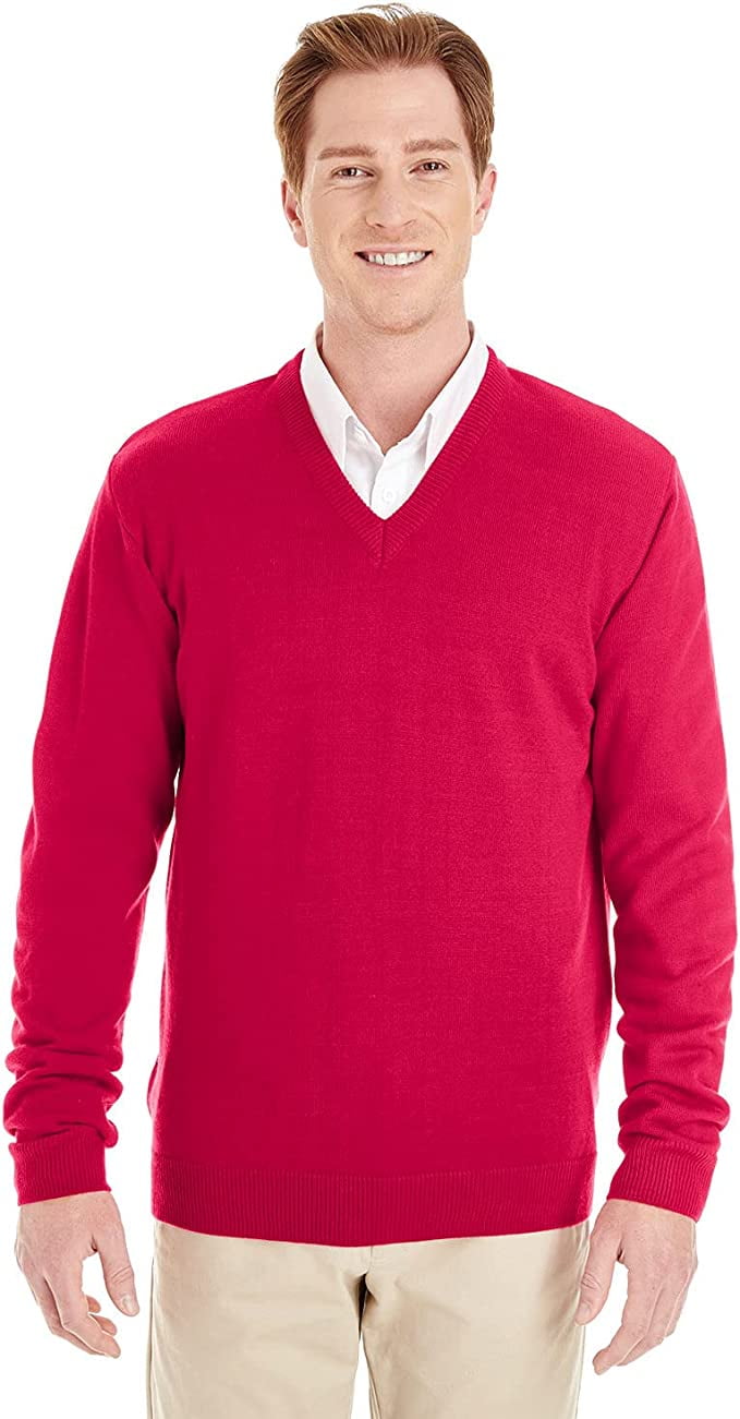M420 HARRITON MEN V-NECK SWEATER RED 3XL - Walmart.com