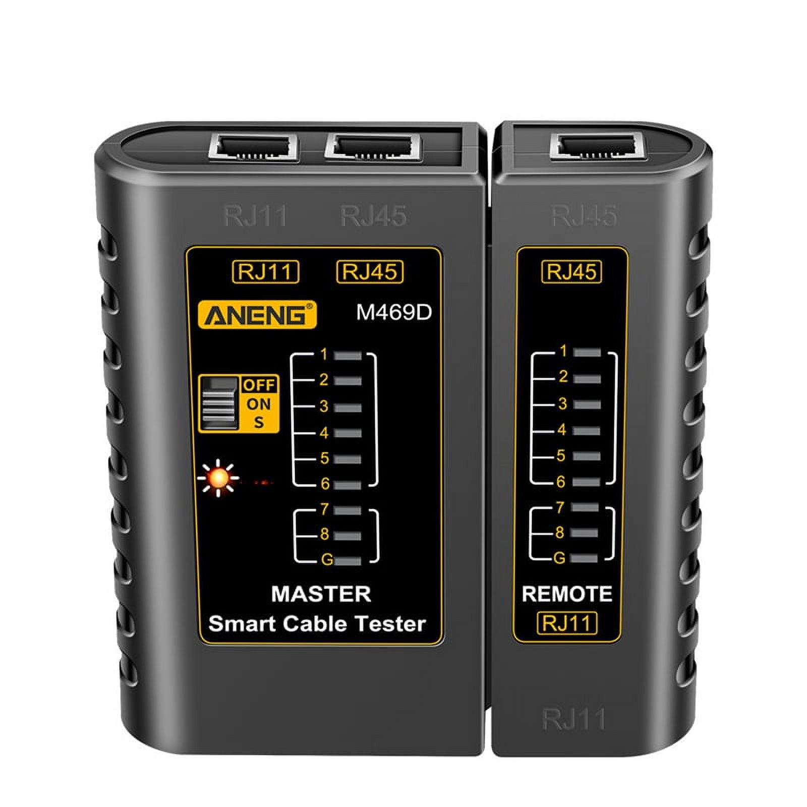 M469D RJ45 Cable Lan Tester Network Cable Tester RJ11 RJ12 CAT5 UTP LAN ...