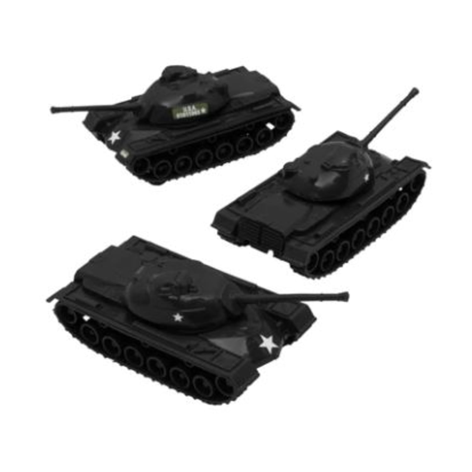 TimMee Toy Tanks for Plastic Army Men - Black WW2 3pc - Made in USA ...