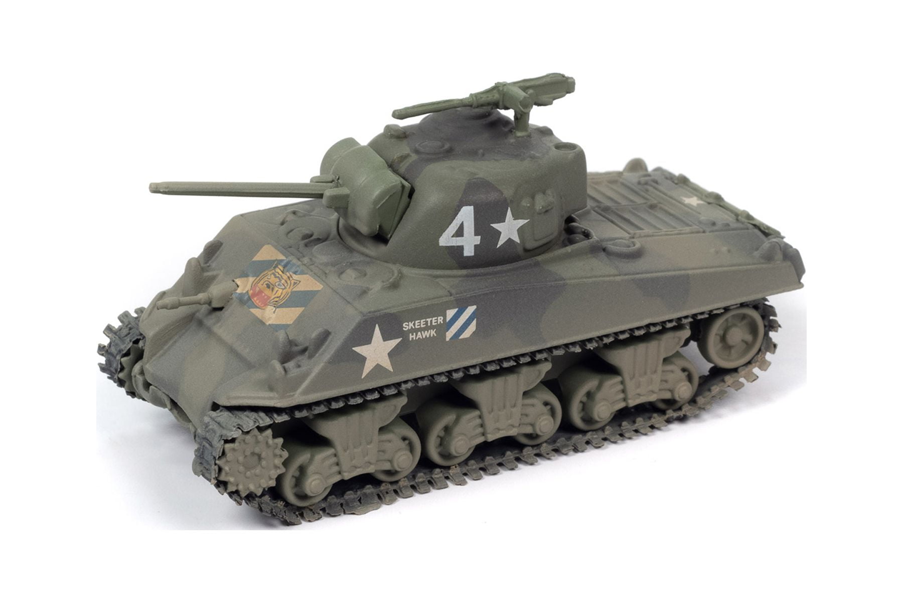M4A3 Sherman Tank, Camo Green - Johnny Lightning JLML009/48B - 1/64 ...