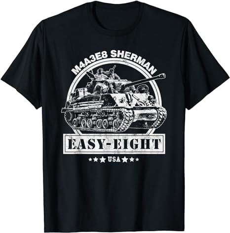M4A3E8 Sherman Tank T-Shirt - Walmart.com