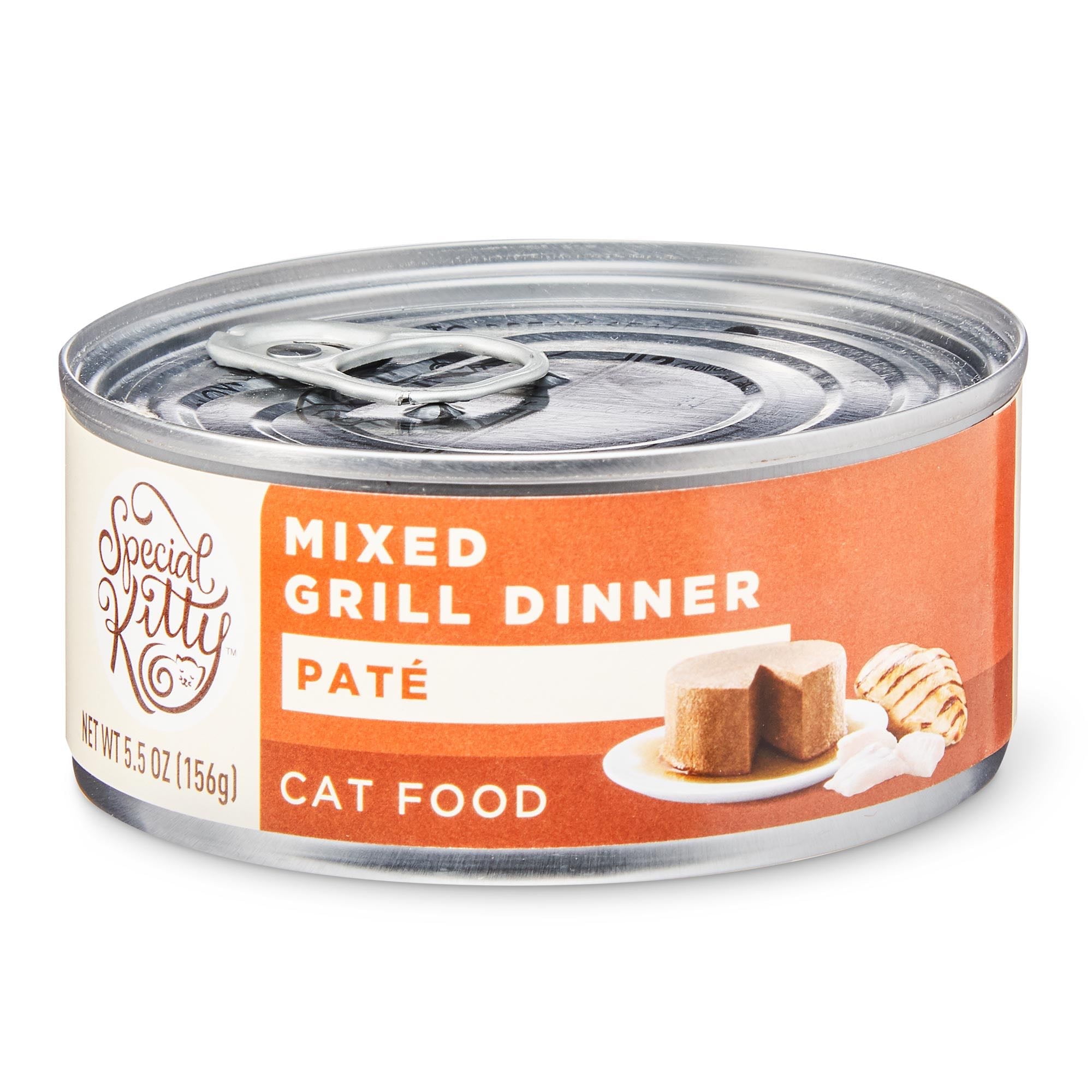 M4Pet Treat Mixed Grill Dinner Pate Wet Cat Food, 5.5 oz Can (Pack of 2 ...