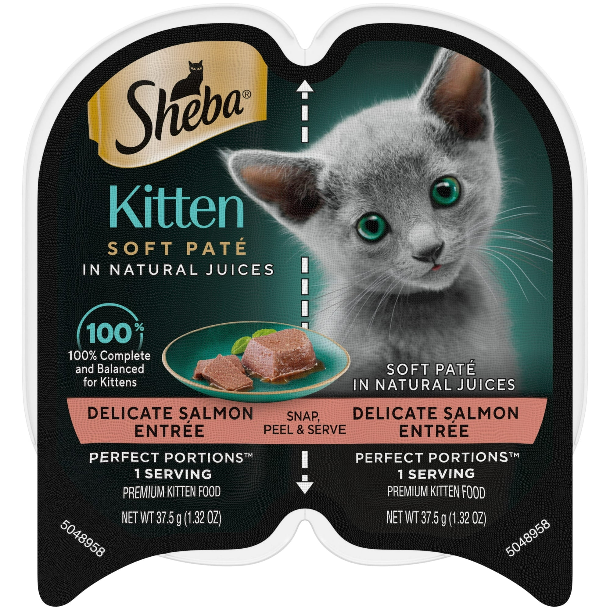 M4Pet Treat Perfect Portions Kitten Salmon Pate Entree Wet Cat Food, 2. ...