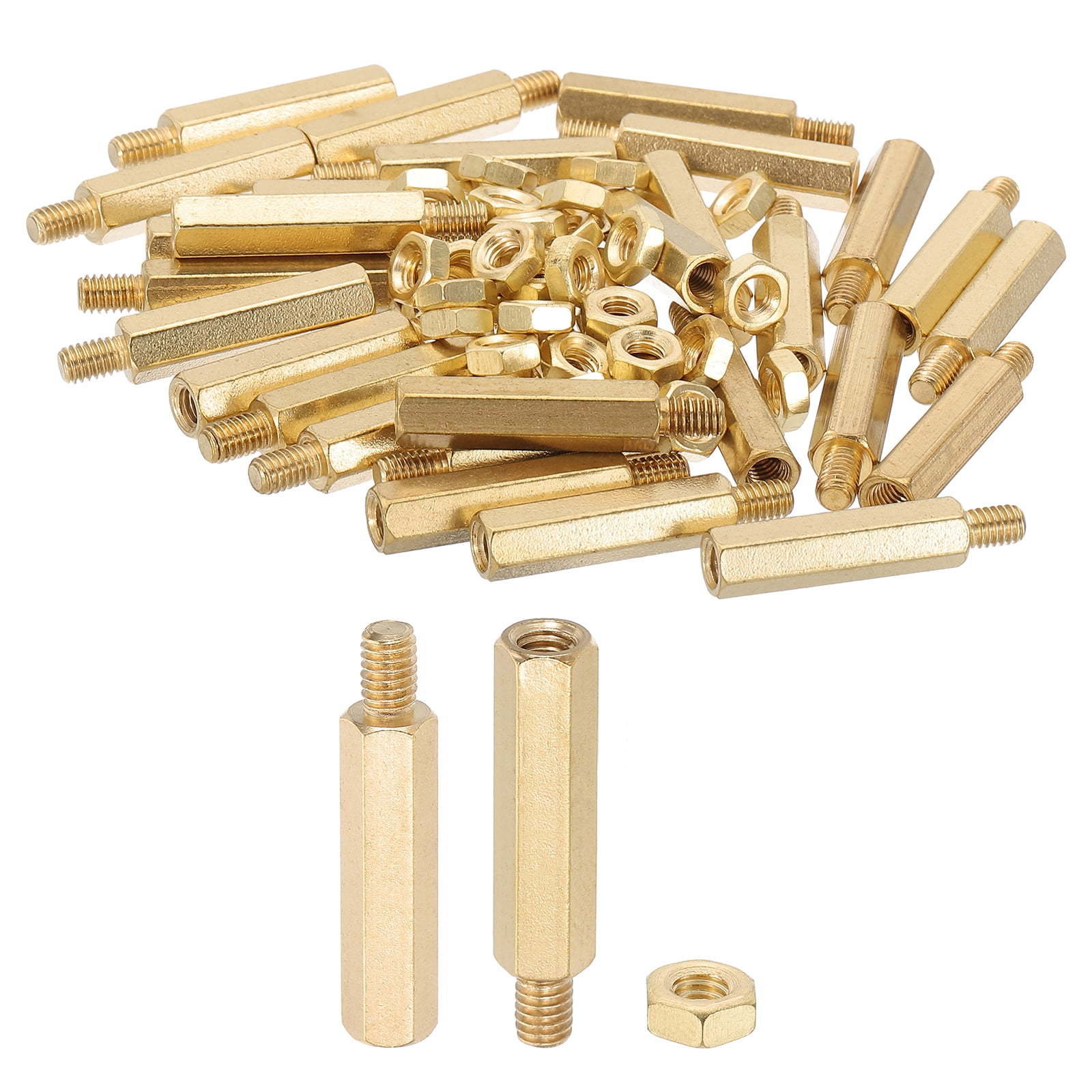 M4X26mm+6mm Standoff Screws, 60Pcs Male to Female Hex Brass PCB ...