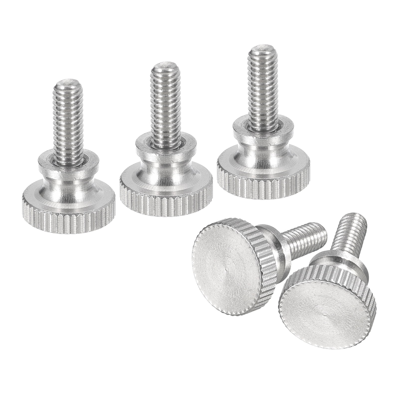 M4x10mm Knurled Thumb Screws, 5 Pack 304 Stainless Steel Flat Knurled Thumb Screws - Walmart.com