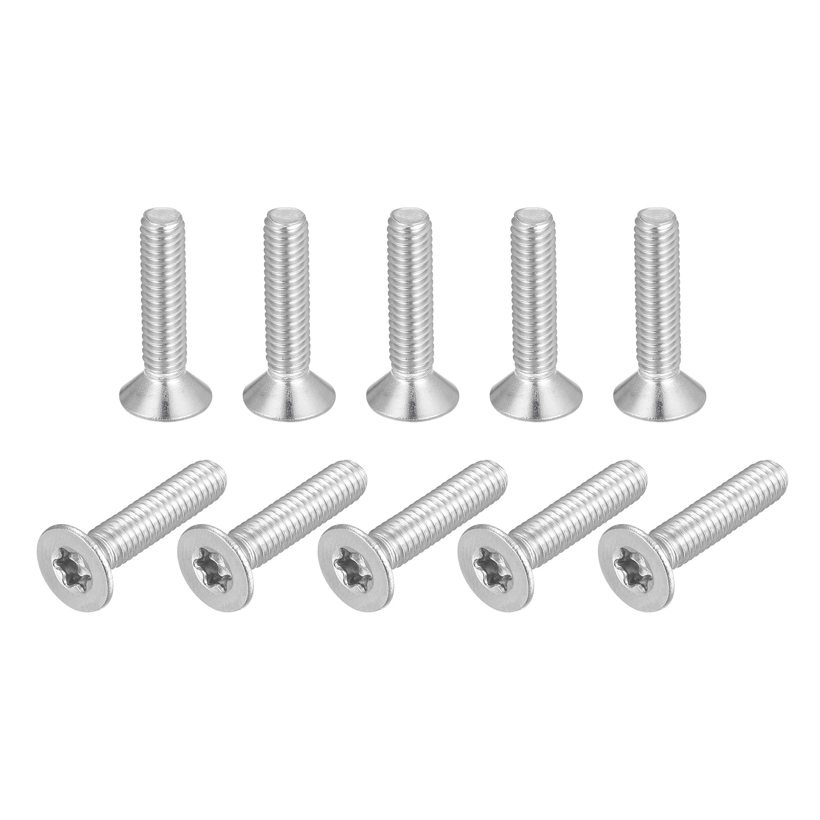 M4x18mm Torx Security Machine Screws, 20 Pack 316 Stainless Steel Countersunk Head Tamper Proof ...