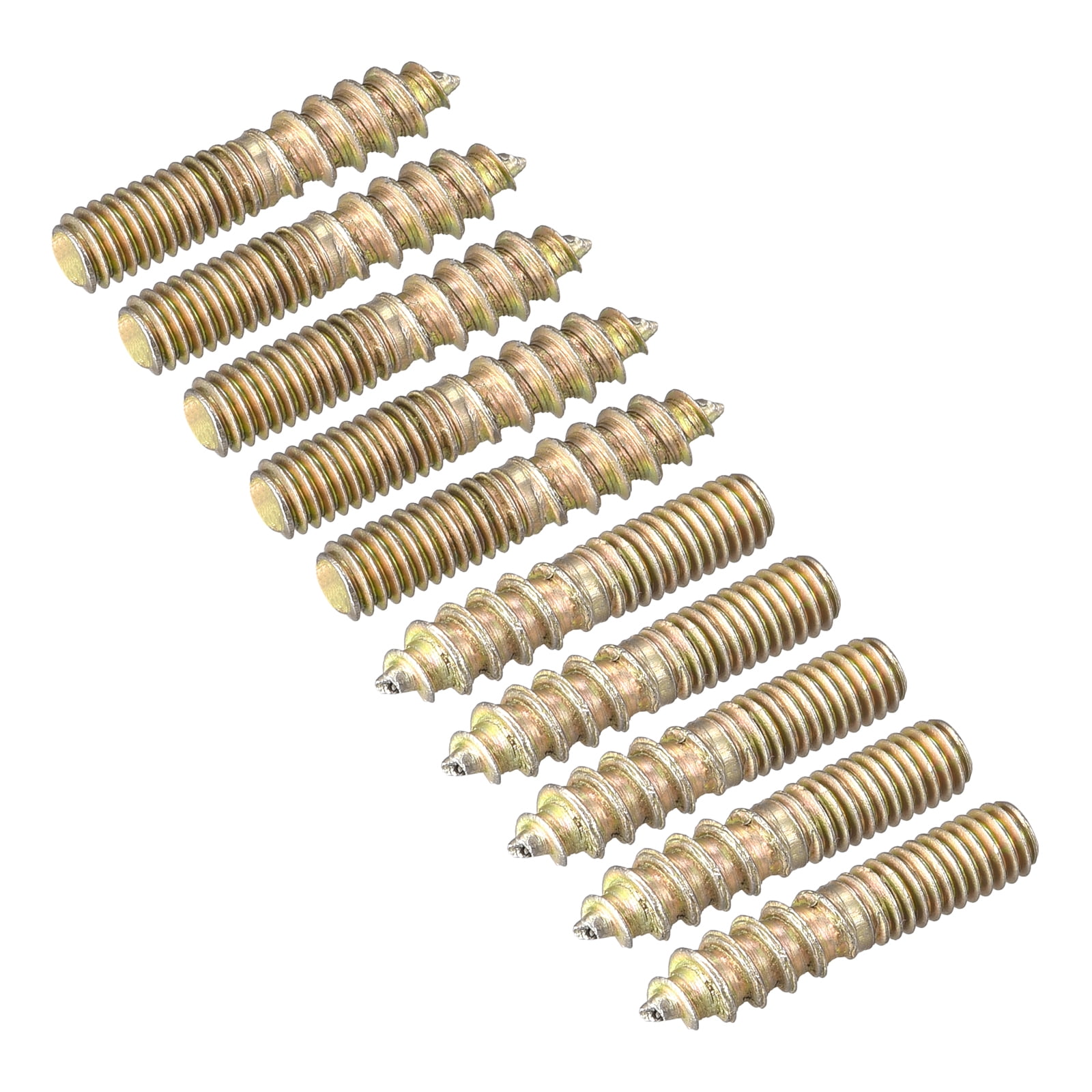 M4x20mm Hanger Bolts, 12 Pack Double Ended Thread Dowel Screws for Wood ...
