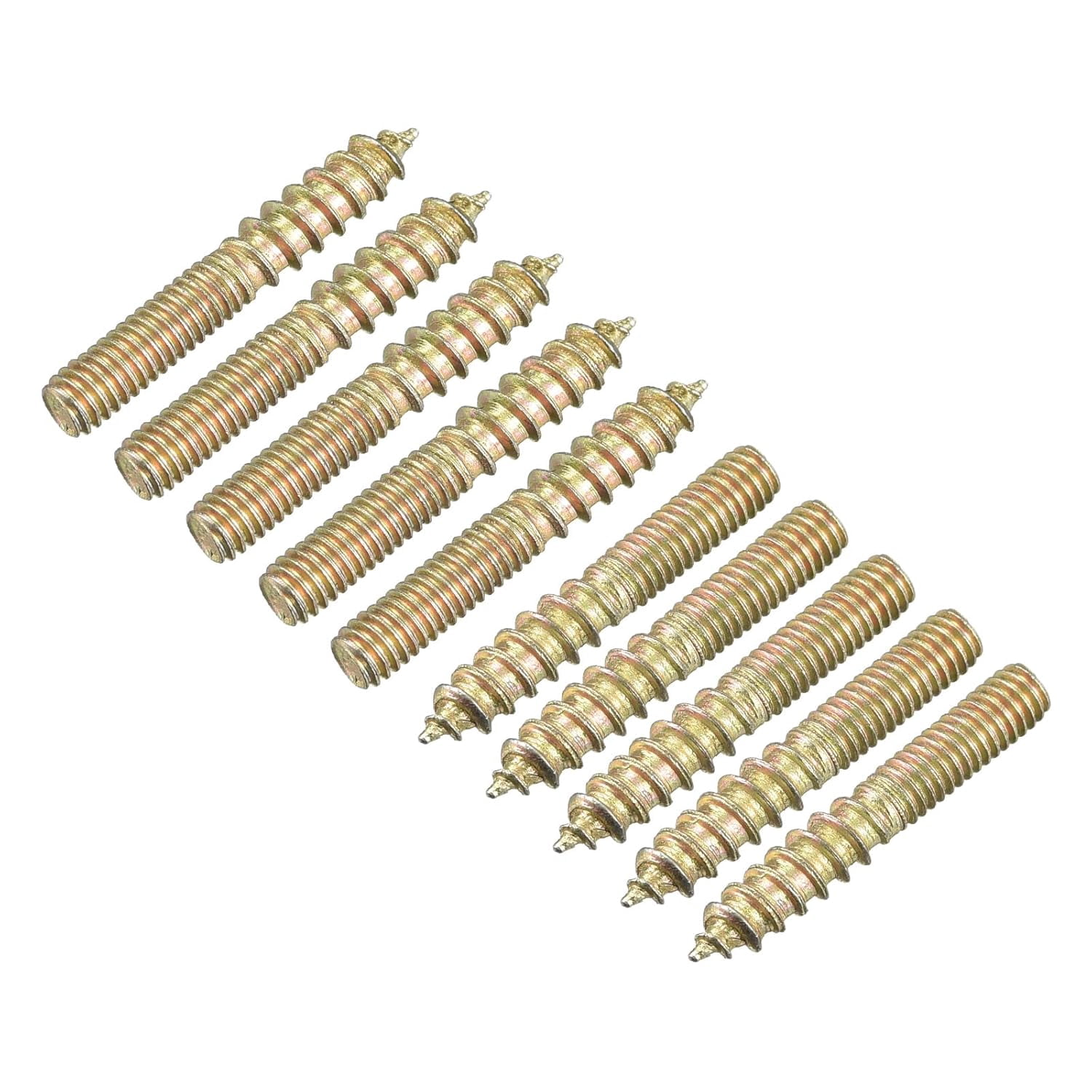 M4x25mm Hanger Bolts, 24pcs Double Ended Thread Dowel Screws for Wood ...