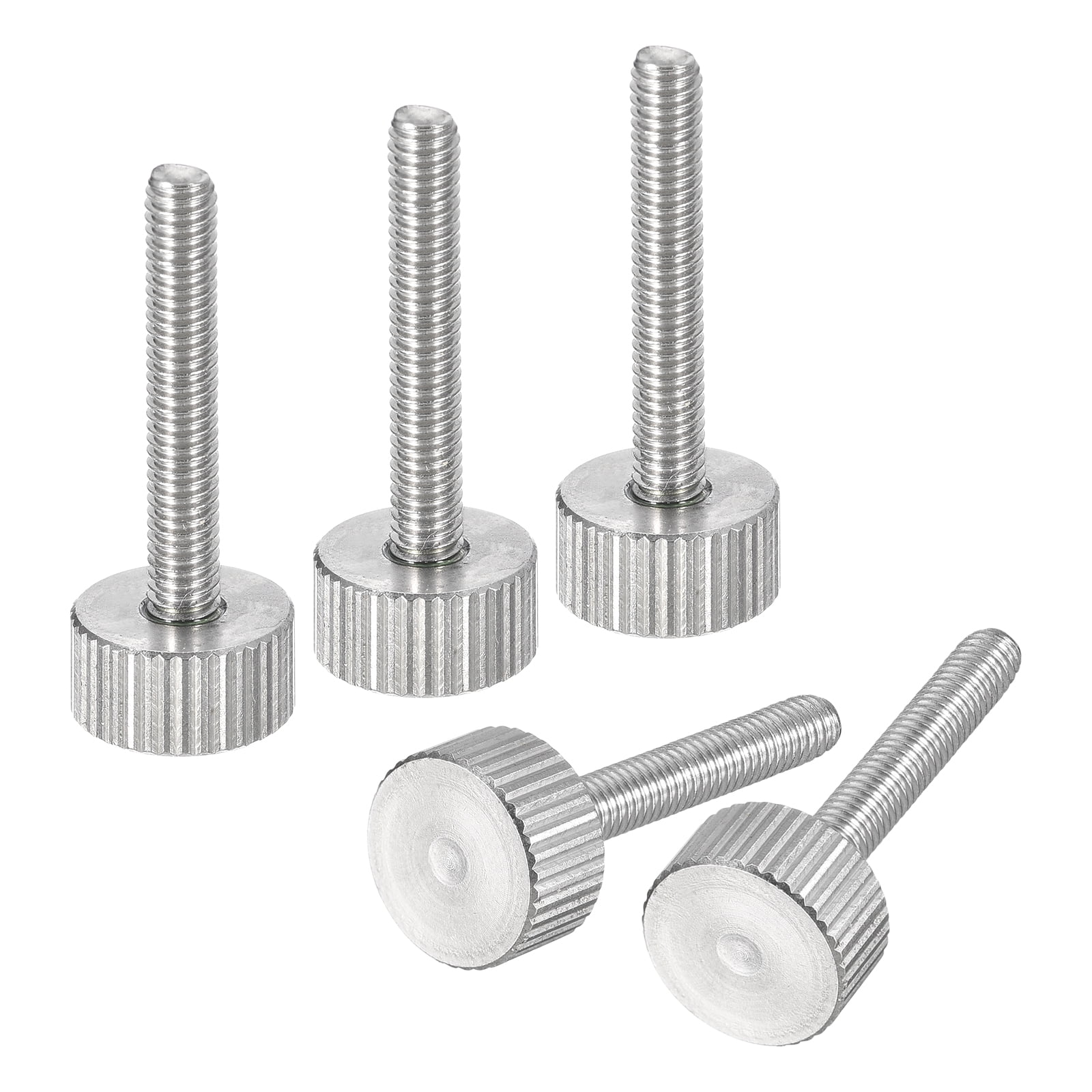 M4x25mm Knurled Thumb Screws, 5 Pack 304 Stainless Steel Flat Knurled Head Bolts - Walmart.com