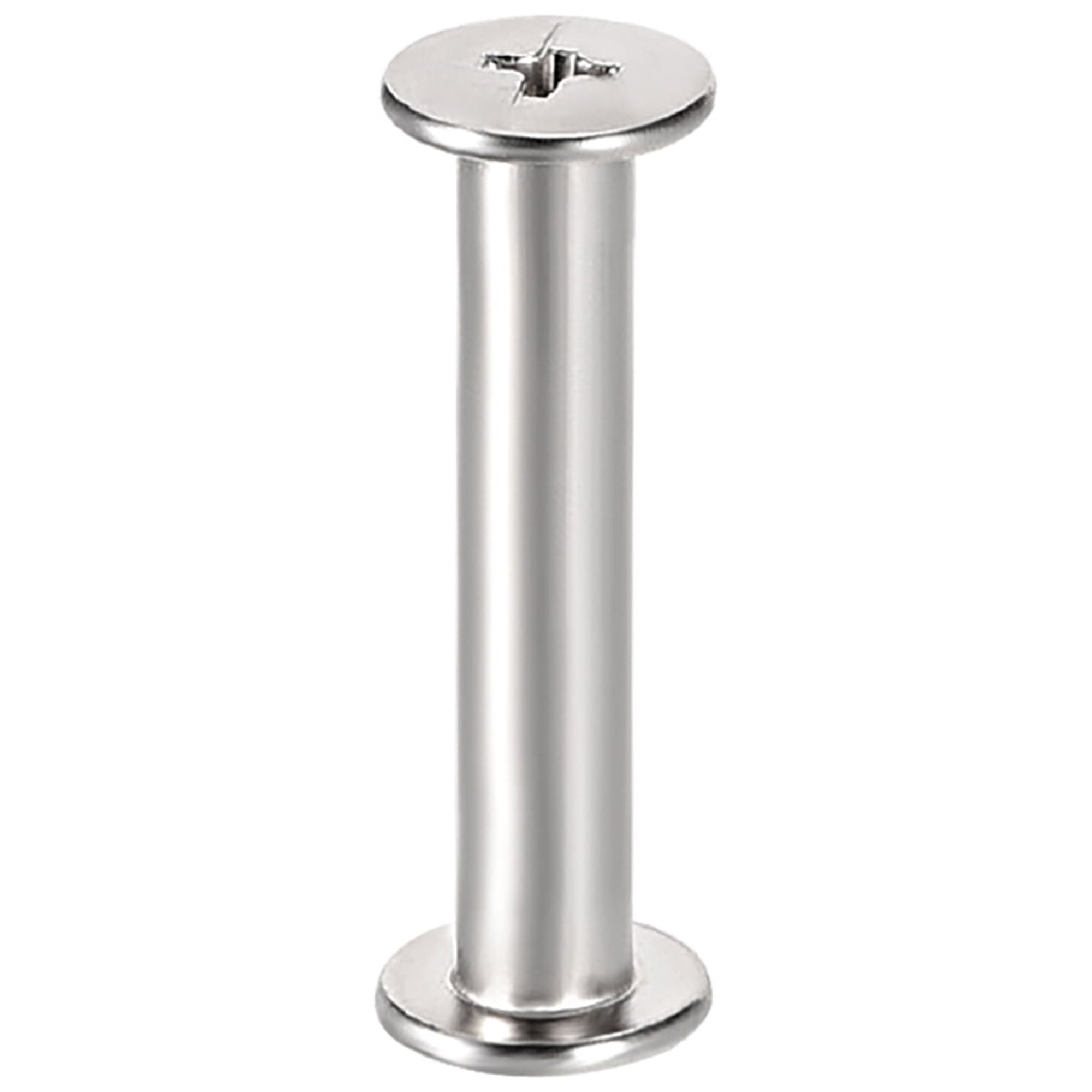 M4x25mm Round Cross Head Screw Post Binding Leather Fastener, Nickel ...