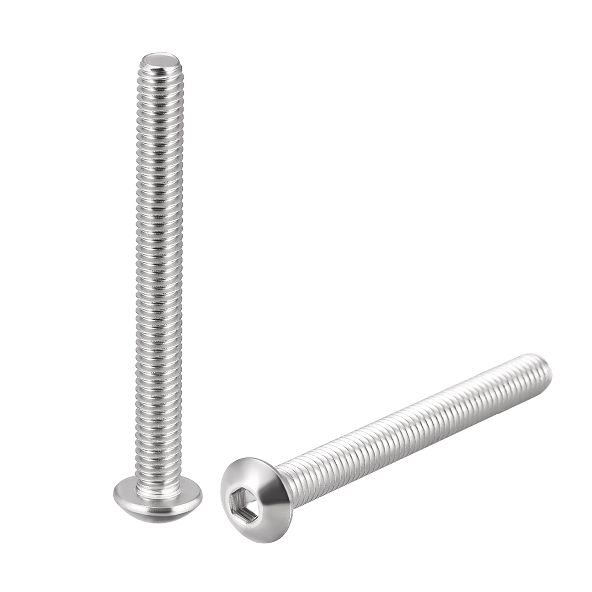 M4x40mm Machine Screws Hex Socket Round Head Screw 304 Stainless Steel ...
