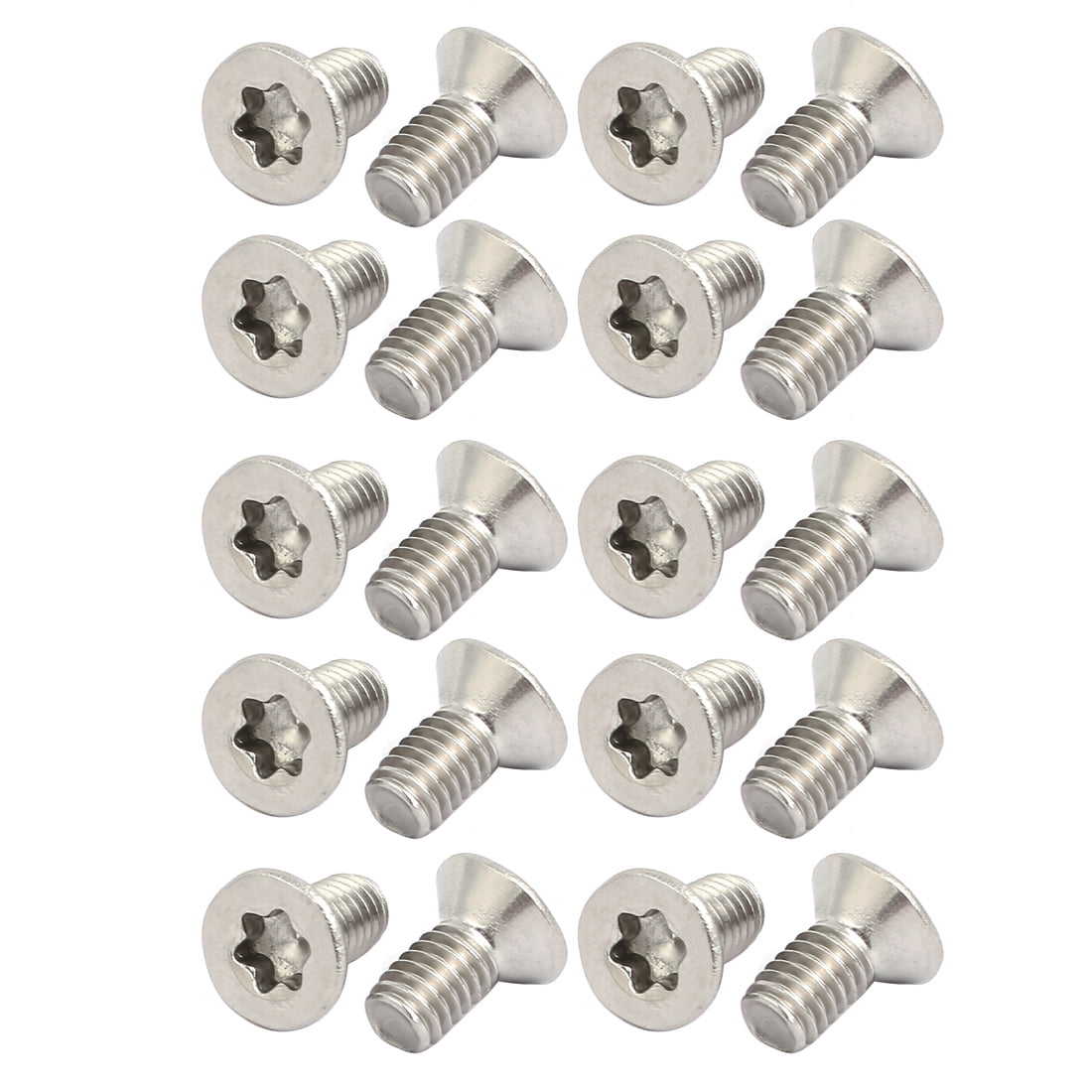 M4x8mm 304 Stainless Steel Fully Thread Flat Head Torx Screws Fasteners ...