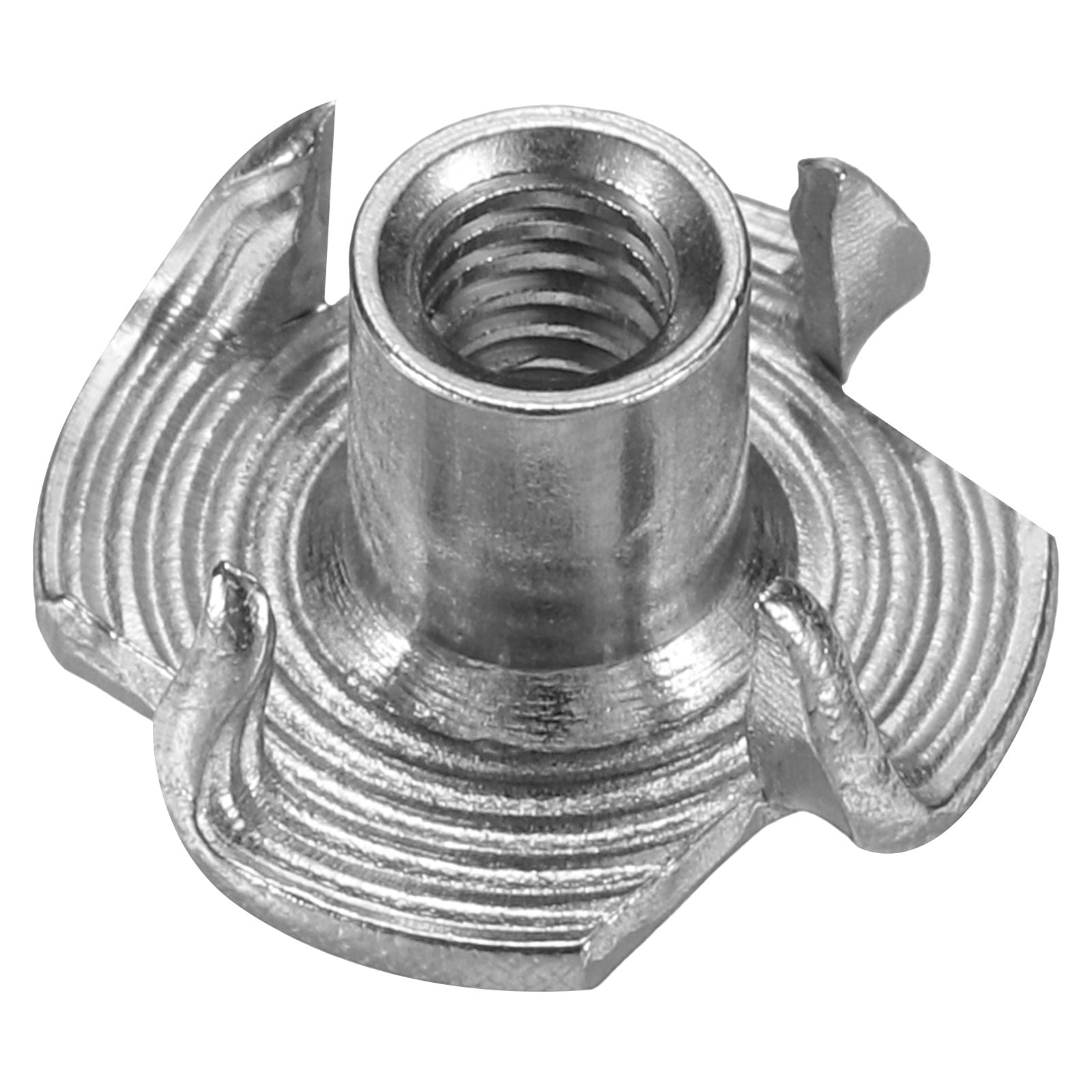 M4x8mm T-Nuts 4 Pronged Tee Nut 304 Stainless Steel Threaded Inserts ...