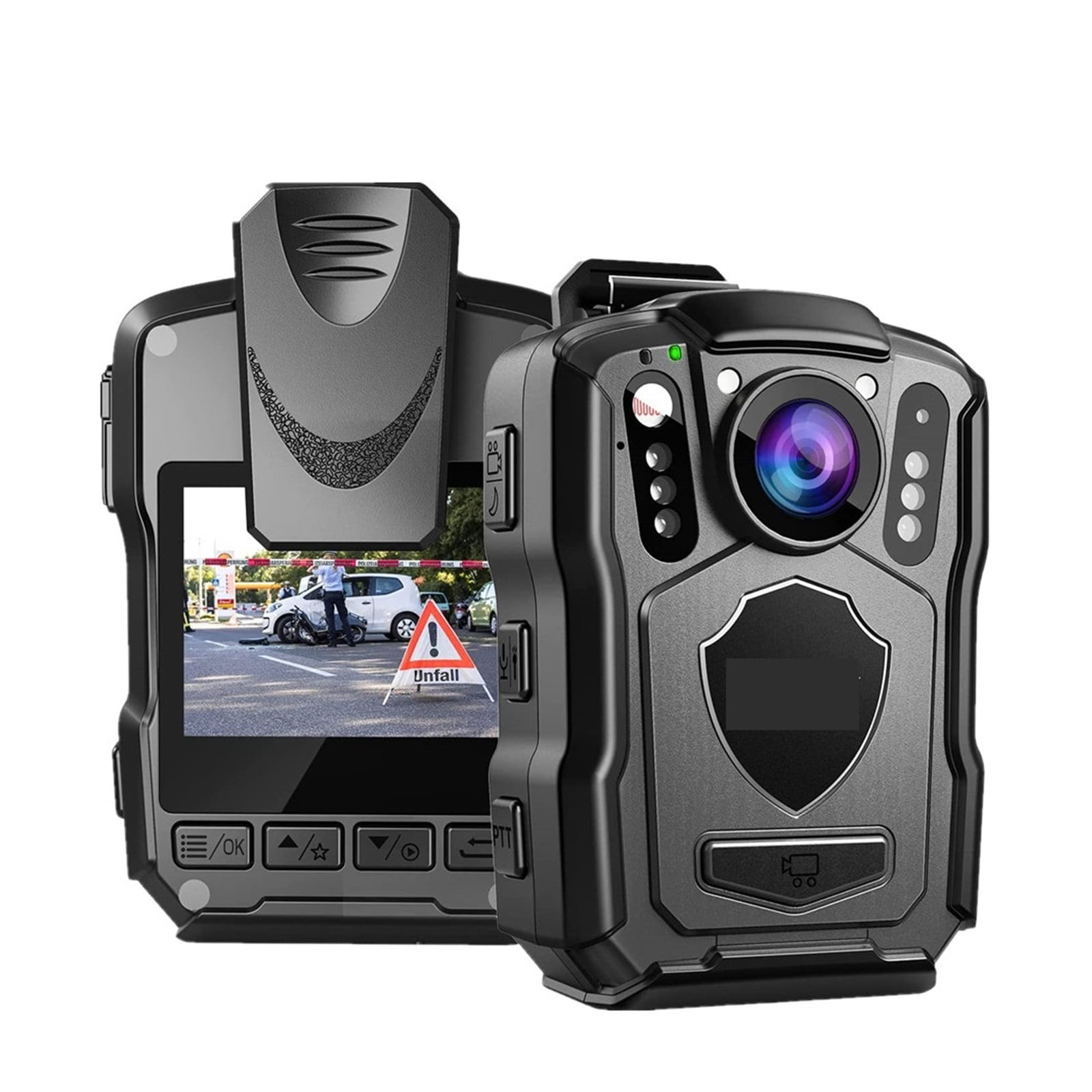 M5 1440P Body Camera 64GB Police Recorder 4200MAH Battery Bodycam Chest ...