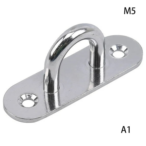 M5/6/8 Hook Hooks Eye Plate Heavy Oblong Duty Steel Stainless Pad Mount ...