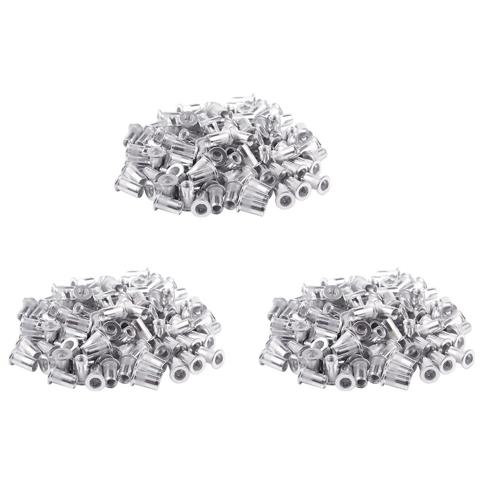 M5 Aluminium Threaded Rivnuts Flat Rivet Nuts Nutserts 300Pcs - Walmart.com
