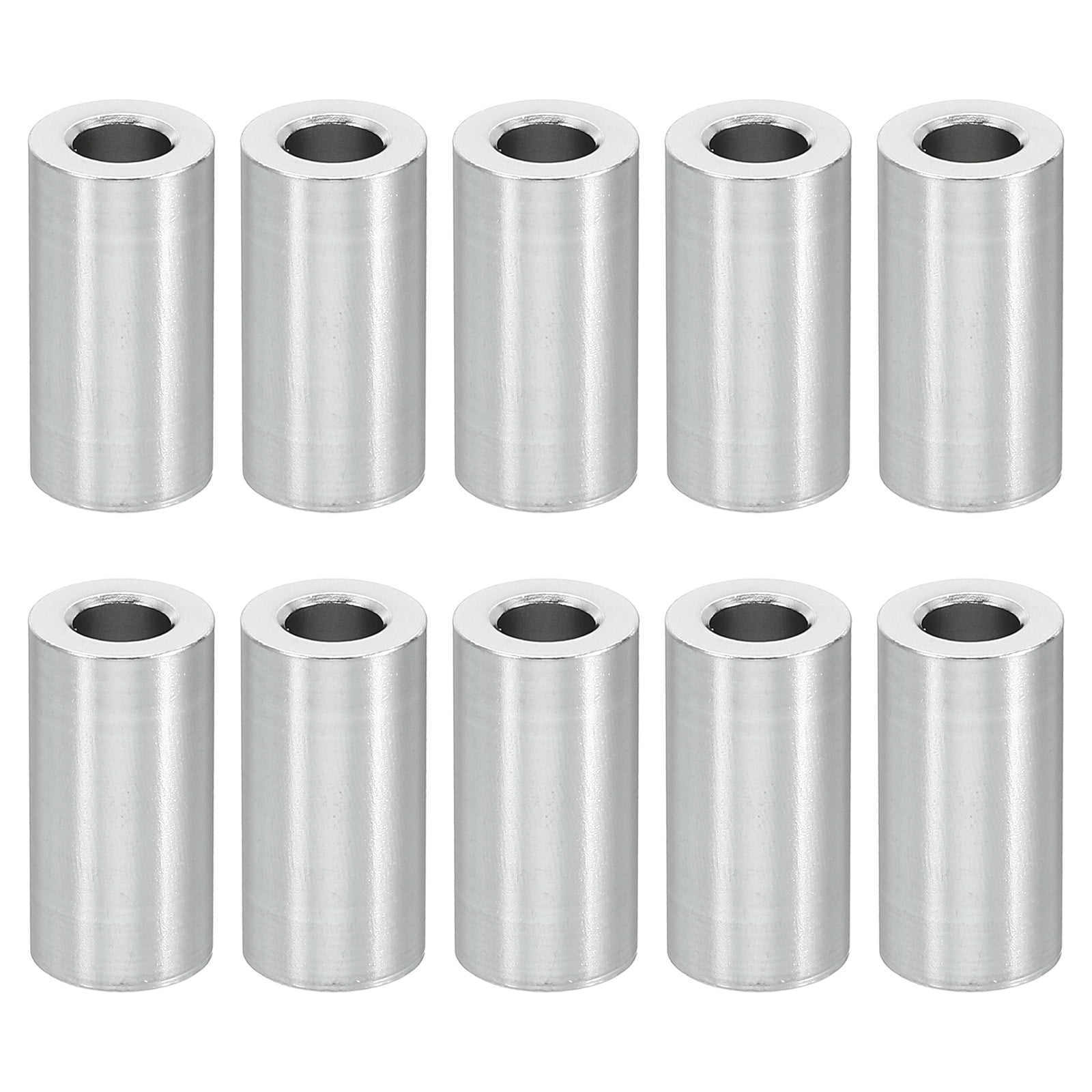 M5 Aluminum Spacers, 10 Pcs Metal Spacer Aluminum 5.2mm ID x 10mm OD x ...