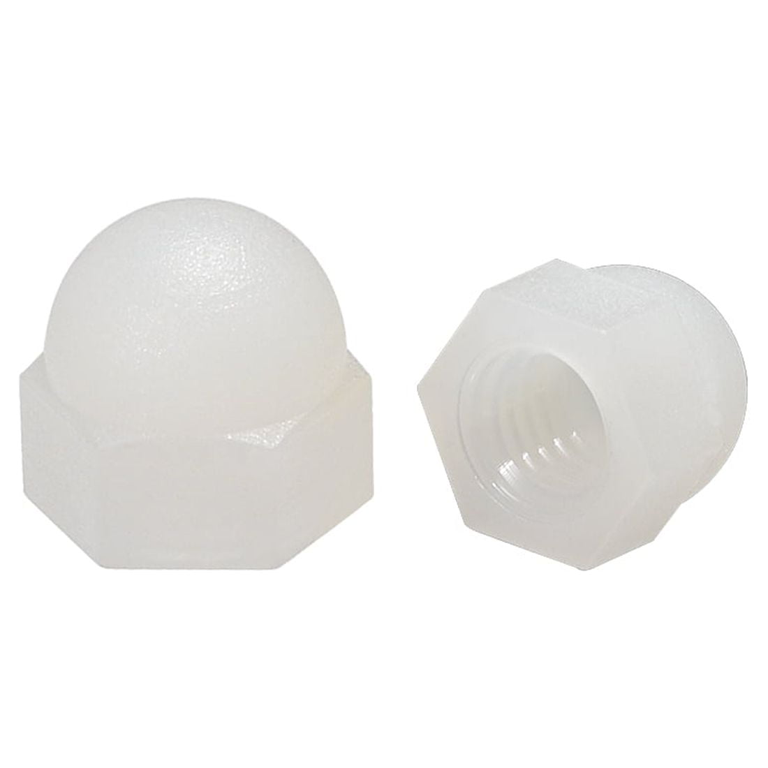 M5 Cap Nut Hex Acorn Dome Head Nuts for Screws Bolts Nylon White 20 Pcs ...