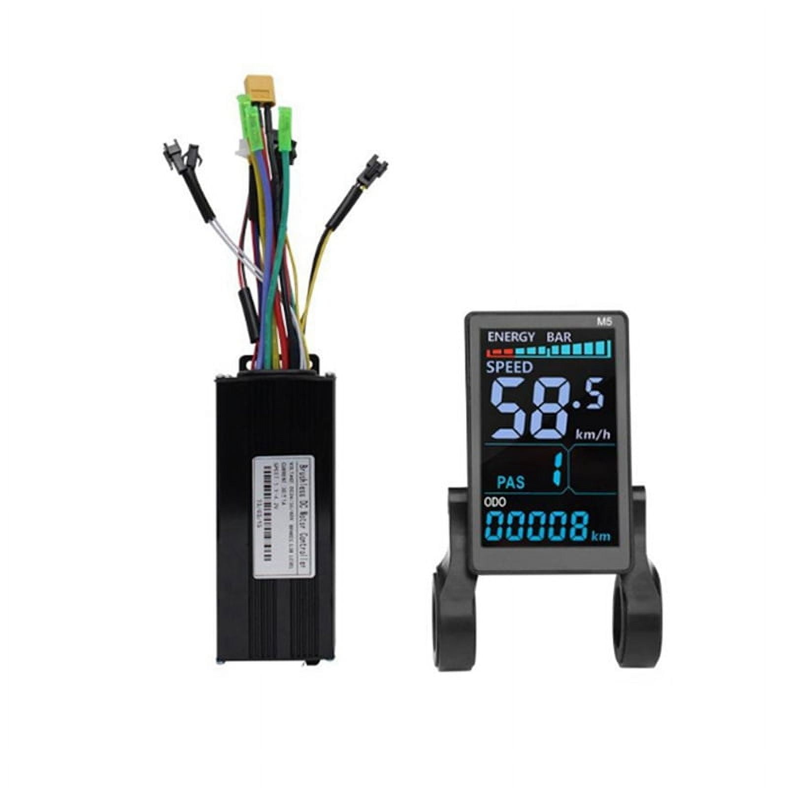 M5 Electric Bike Color LCD Display Meter 36V 48V/30A 12 Tube Sine Wave ...
