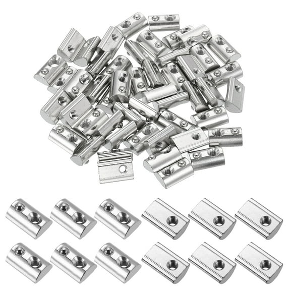 M5 Half Round Roll in Spring T Nuts 4545 Series Carbon Steel T Slot ...