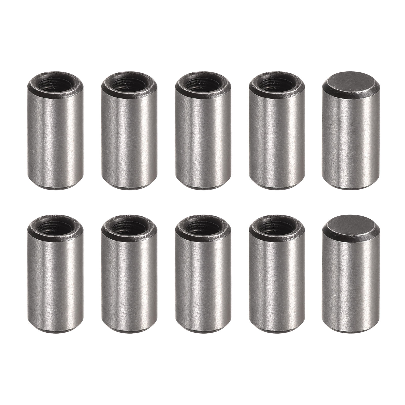 M5 Internal Thread Dowel Pin 10 Pack 8x16mm Chamfering Flat Carbon ...