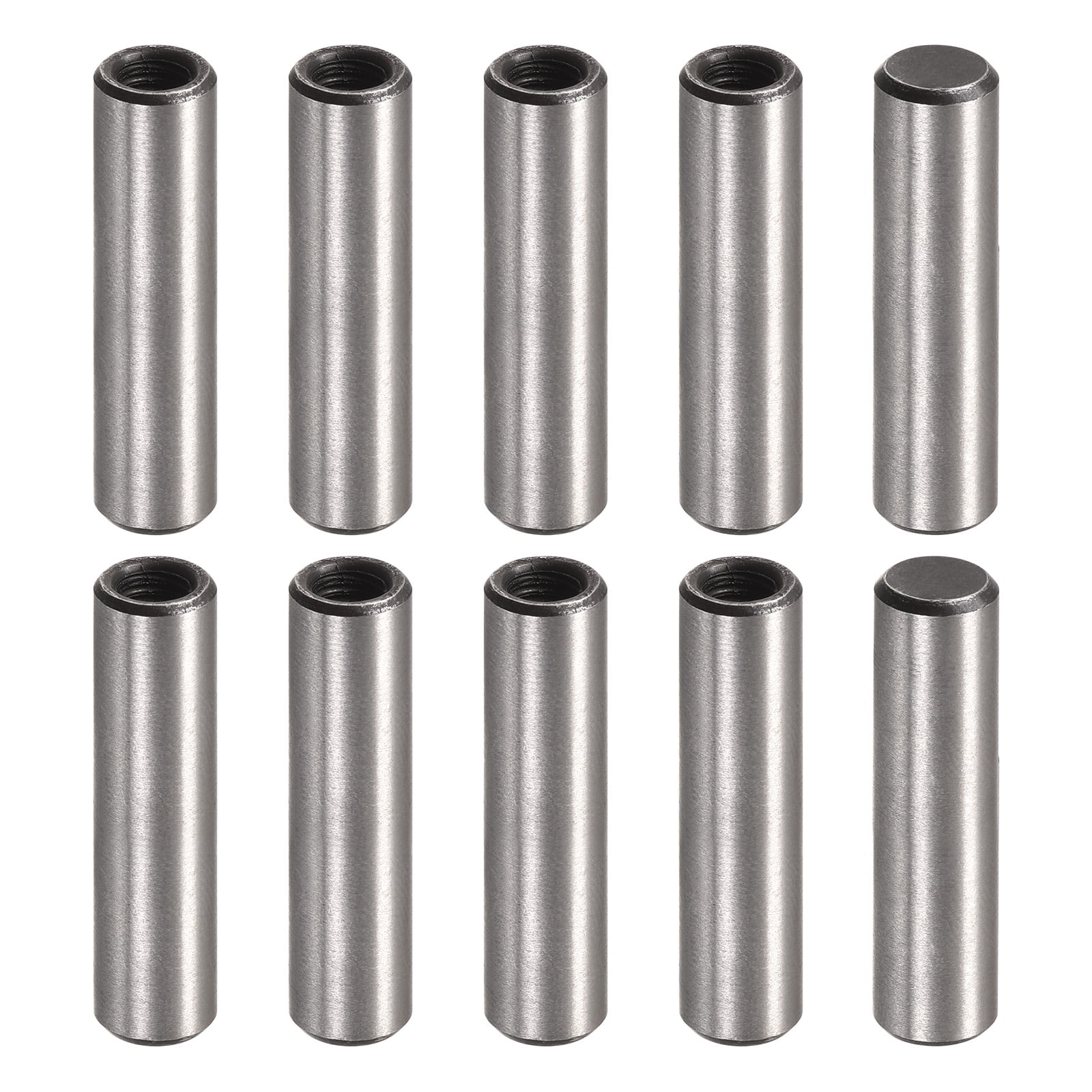 M5 Internal Thread Dowel Pin 10 Pack 8x30mm Chamfering Flat Carbon ...