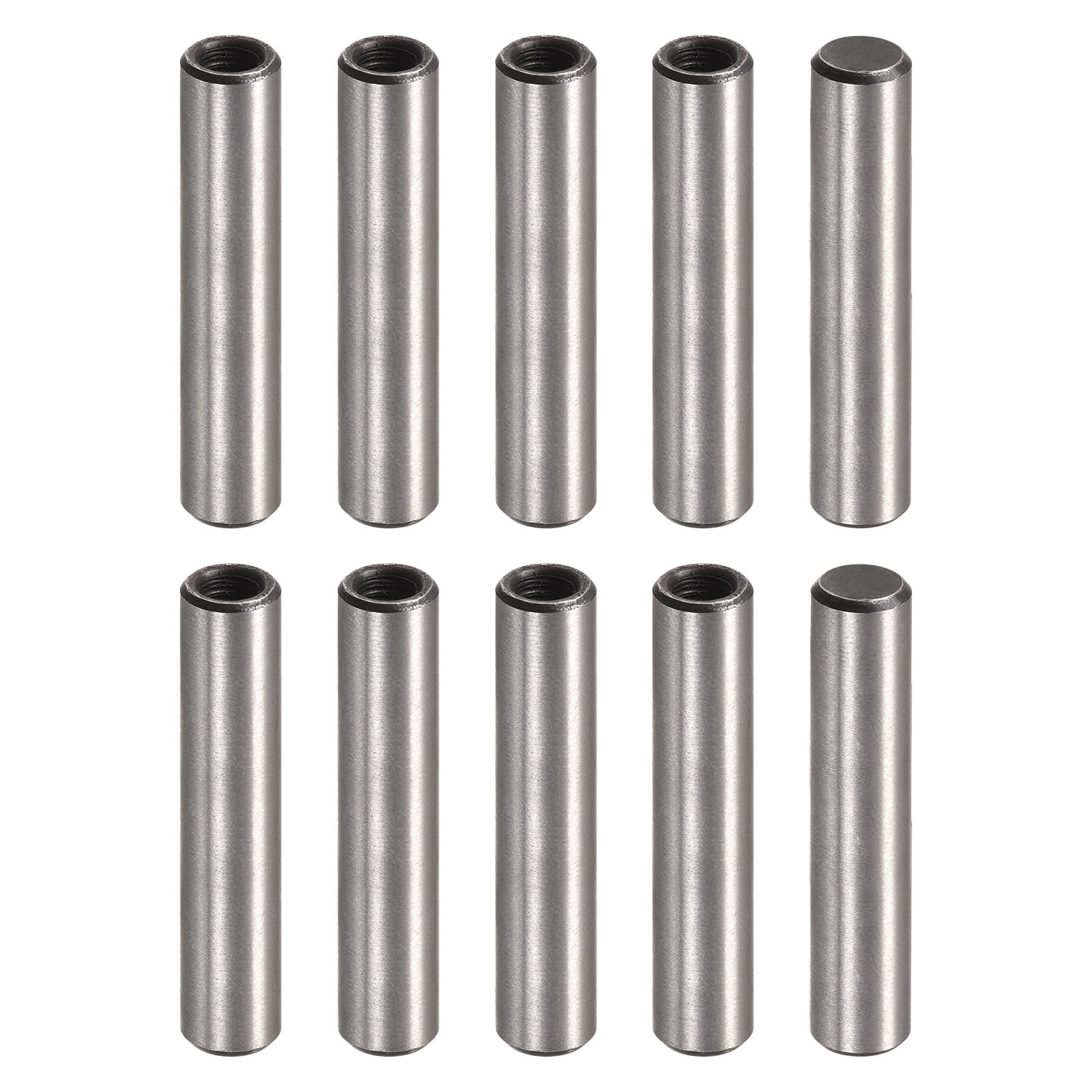 M5 Internal Thread Dowel Pin 10 Pack 8x35mm Chamfering Flat Carbon ...