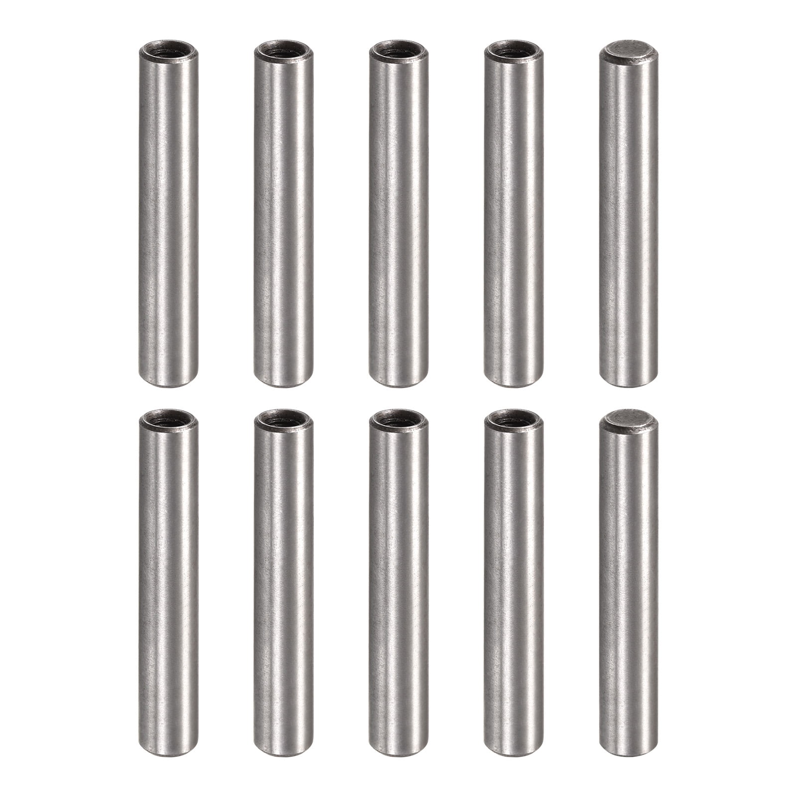 M5 Internal Thread Dowel Pin 10 Pack 8x50mm Chamfering Flat Carbon ...