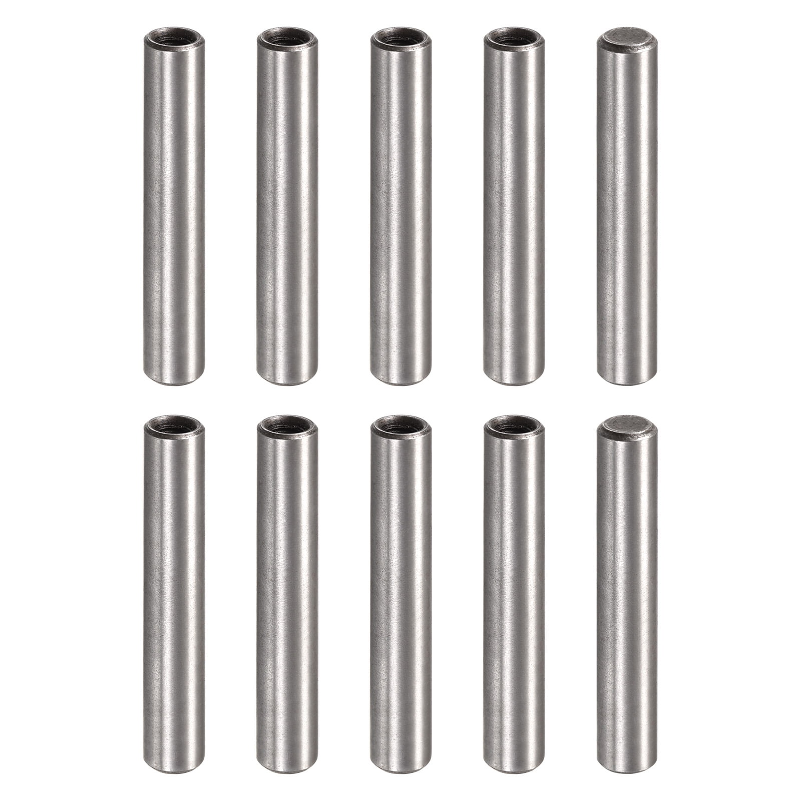 M5 Internal Thread Dowel Pin 10 Pack 8x55mm Chamfering Flat Carbon ...