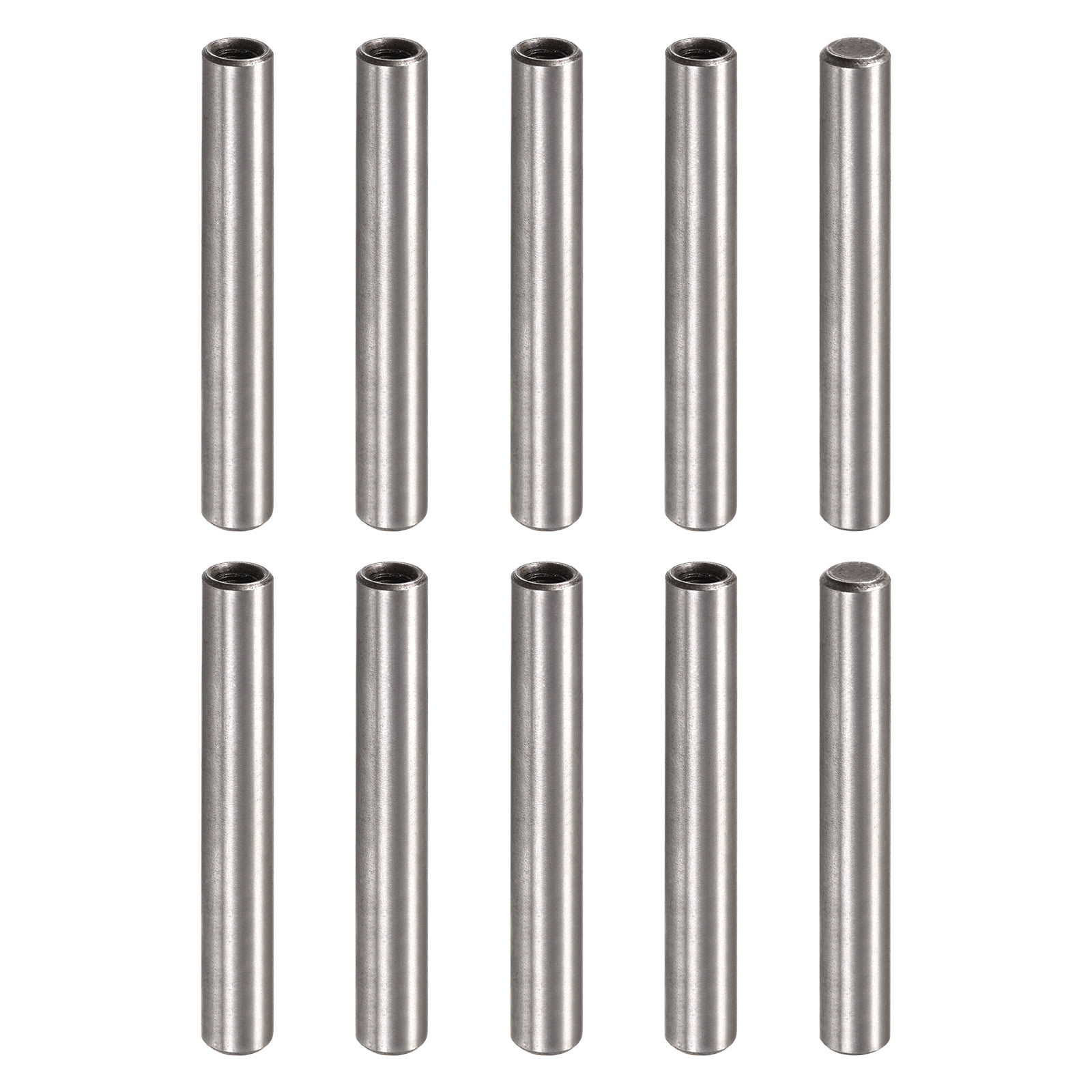 M5 Internal Thread Dowel Pin 10 Pack 8x60mm Chamfering Flat Carbon ...