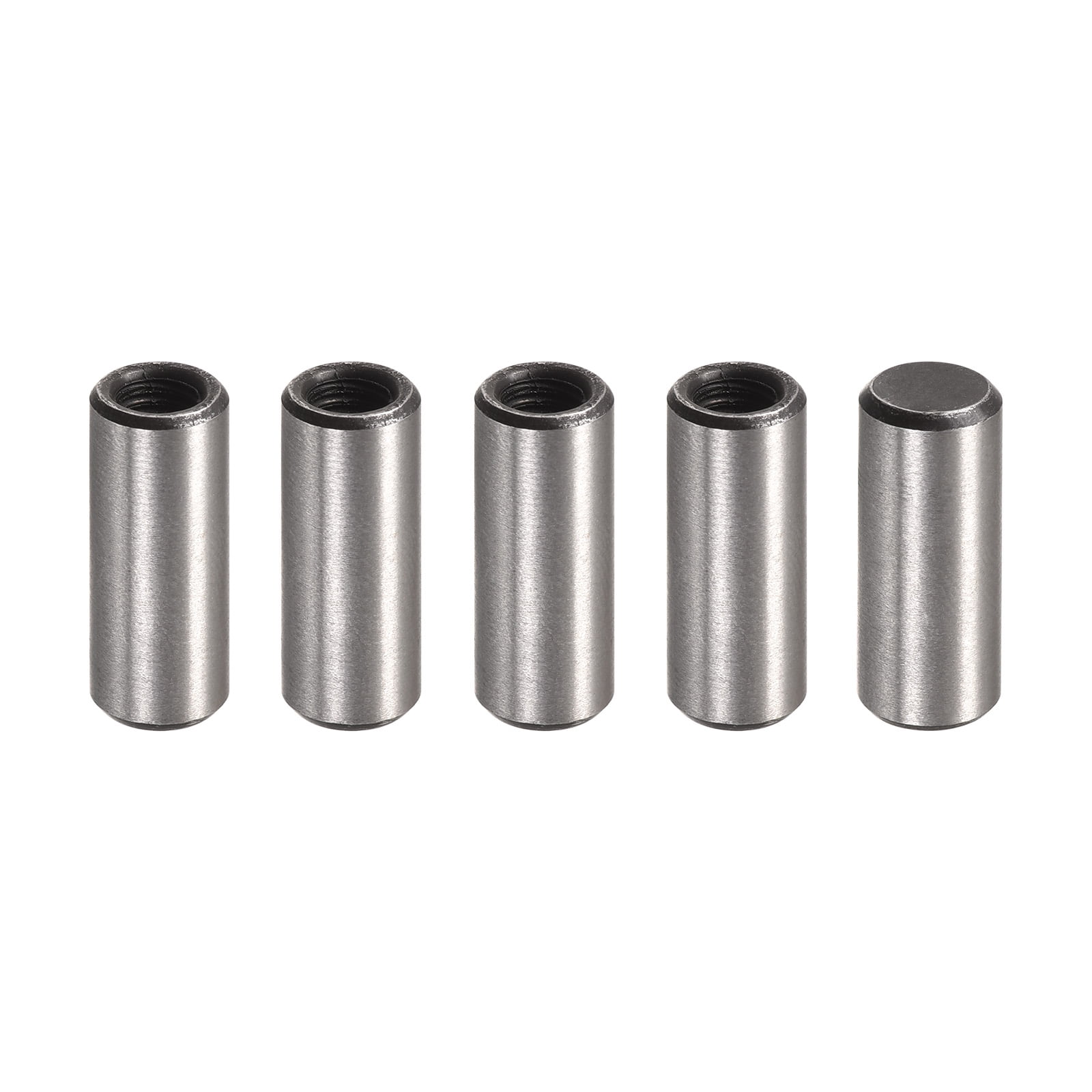 M5 Internal Thread Dowel Pin 5 Pack 8x20mm Chamfering Flat Carbon Steel ...
