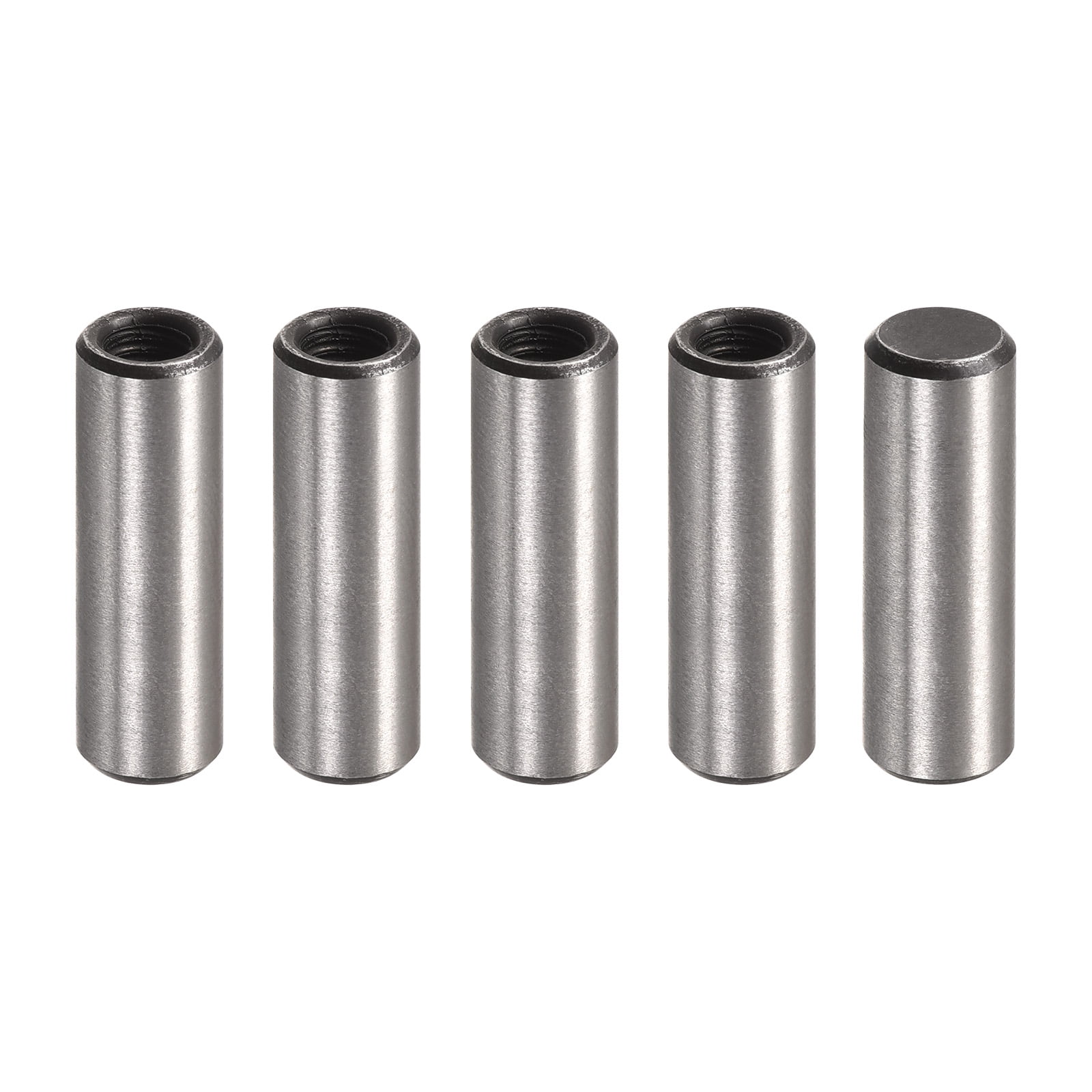 M5 Internal Thread Dowel Pin 5 Pack 8x25mm Chamfering Flat Carbon Steel ...