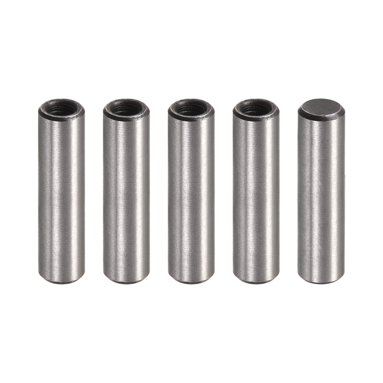 M5 Internal Thread Dowel Pin 5 Pack 8x30mm Chamfering Flat Carbon Steel ...