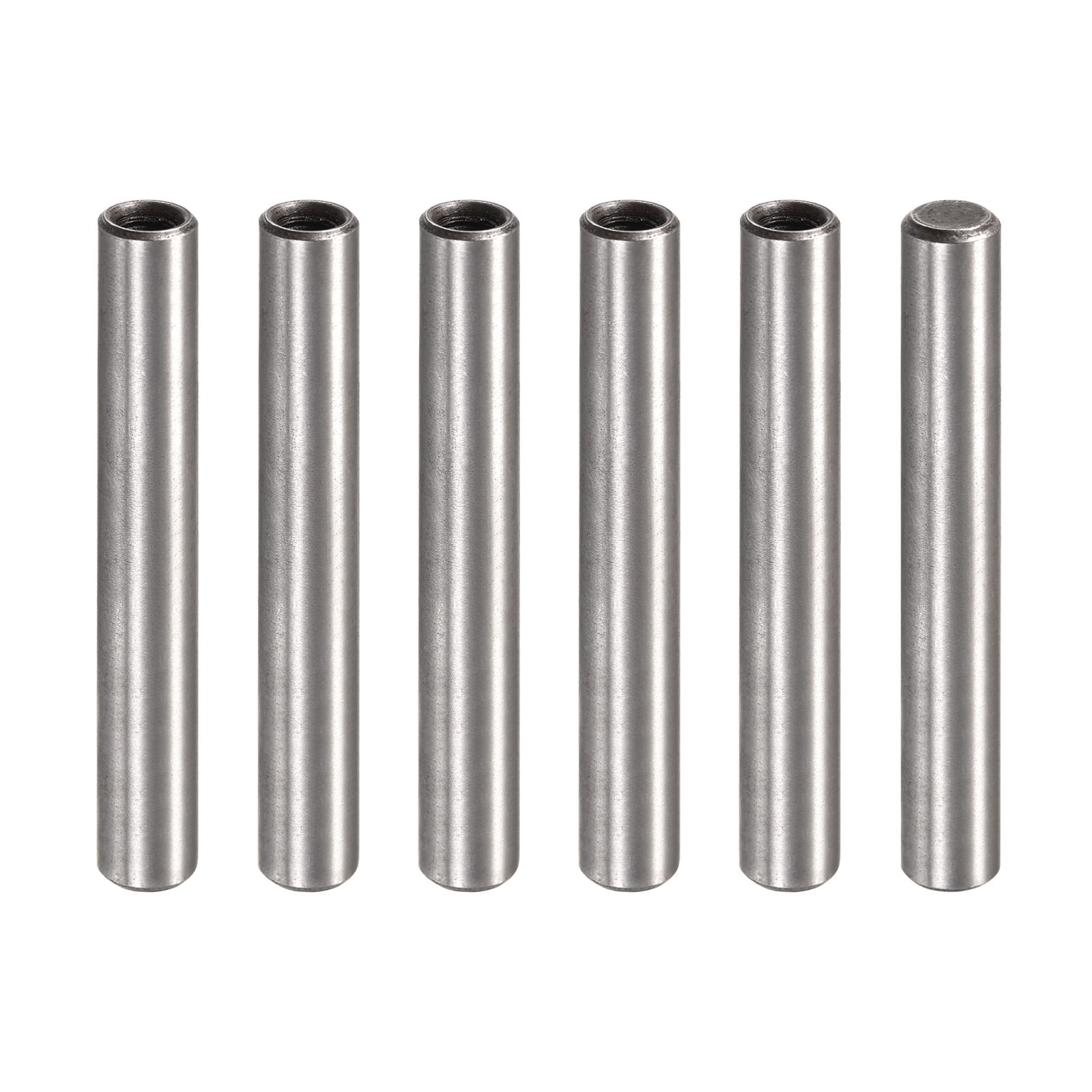 M5 Internal Thread Dowel Pin 6 Pack 8x70mm Chamfering Flat Carbon Steel ...