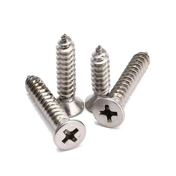 M5 M6 304 Stainless Steel Countersunk Cross Head Flat Self Tapping ...