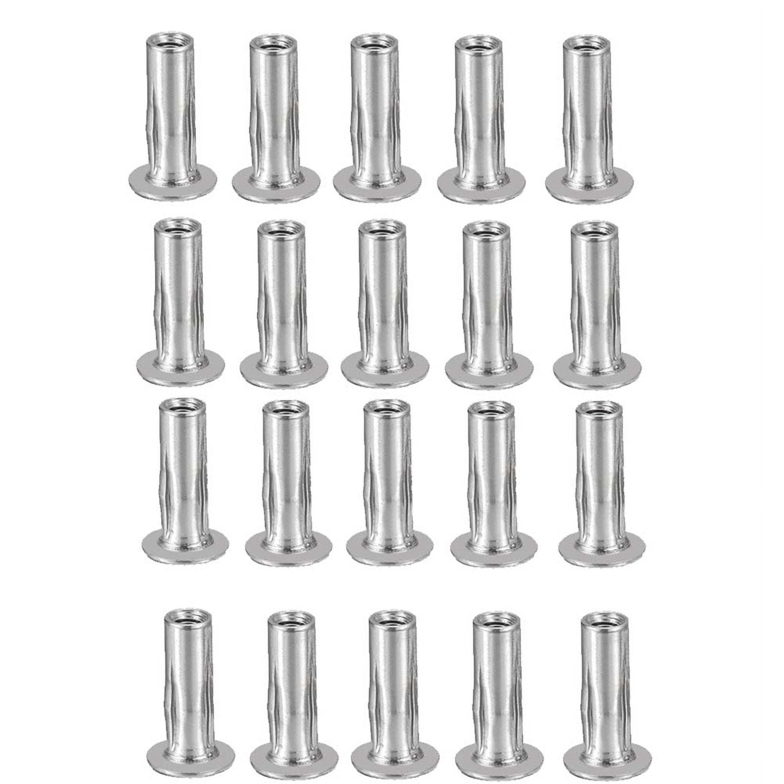 M5 Multi-Grip Rivet Nuts, 20Pcs Threaded Insert Nut 304 Stainless Steel ...