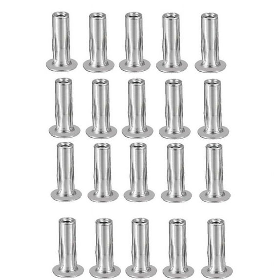 M5 Multi-Grip Rivet Nuts, 20Pcs Threaded Insert Nut 304 Stainless Steel ...