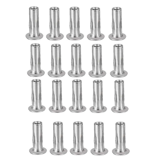 M5 Multi-Grip Rivet Nuts, 20Pcs Threaded Insert Nut 304 Stainless Steel ...
