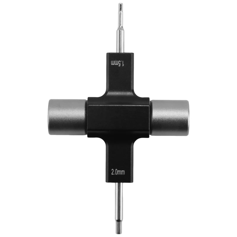 M5 Quad Wrench with Built In One Way Bearing Tool 1.5mm/2mm Screwdriver ...