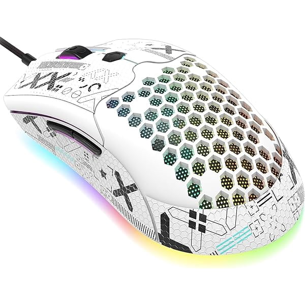 M5 RGB Lightweight Wired Gaming Mouse with 12000 DPI 6 Programmed ...
