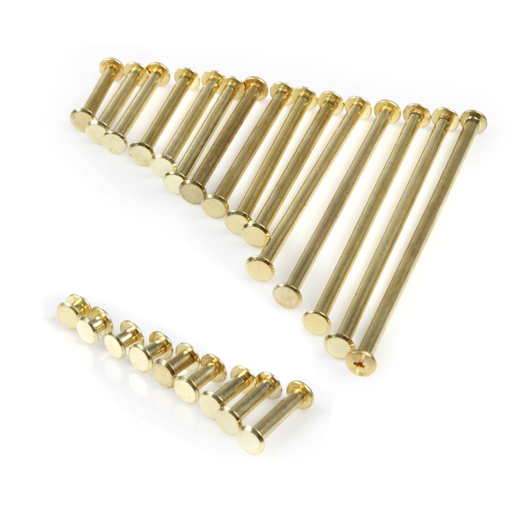 M5 Rivet Screws Copper Plated Book Binding Chicago Screws Nail Rivets ...