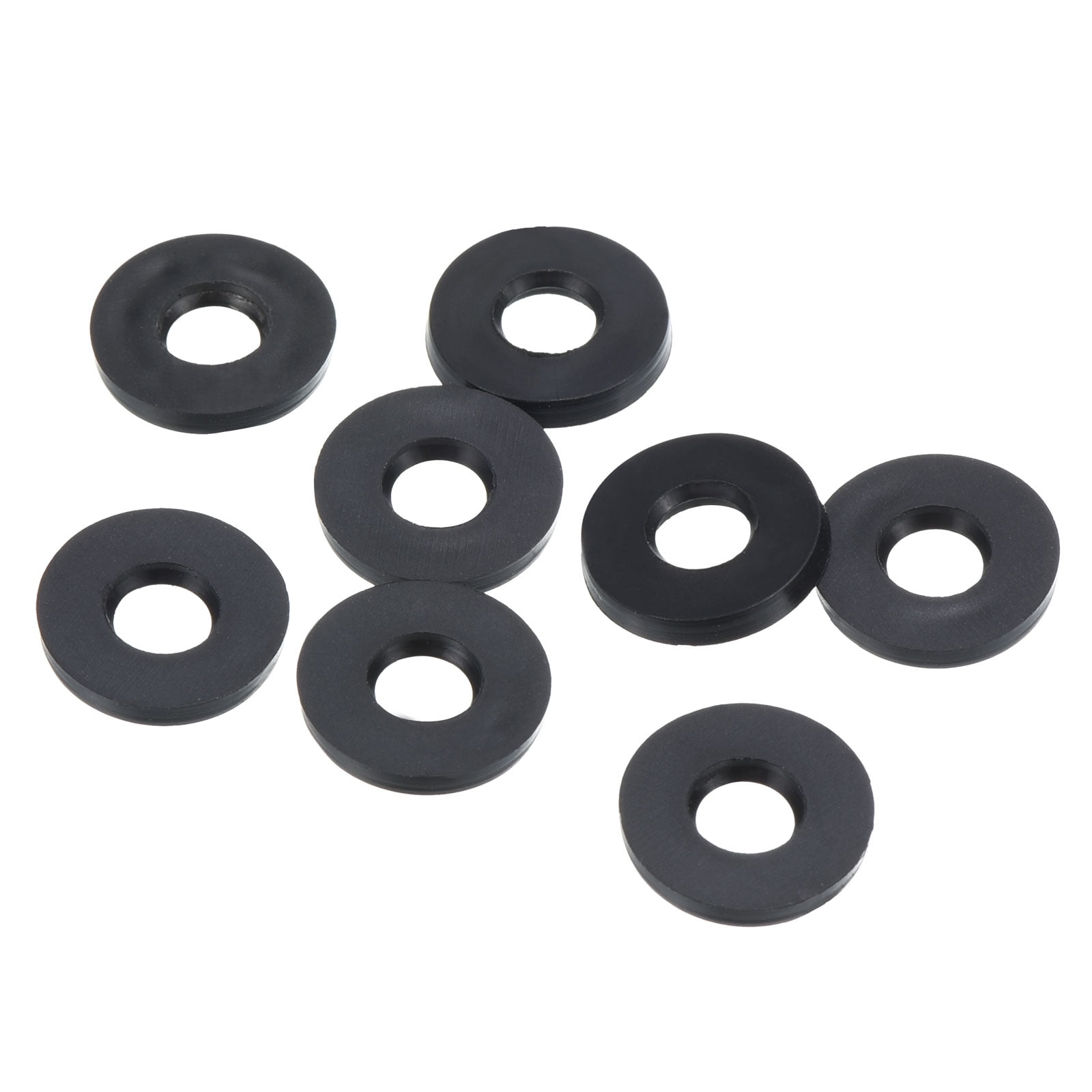 M5 Rubber Flat Washer, 8 Pack 5mm ID 11mm OD Sealing Spacer Gasket Ring ...