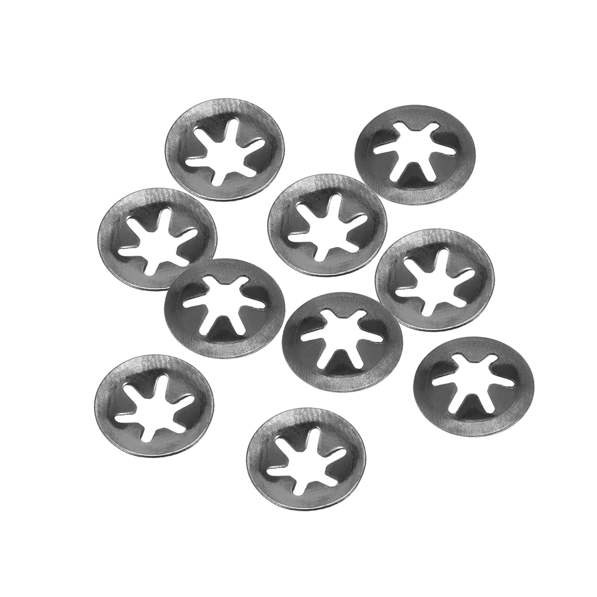 M5 Starlock Washer 4.3mm I.D. 12mm O.D. Push On Lock Speed Clip 65Mn ...