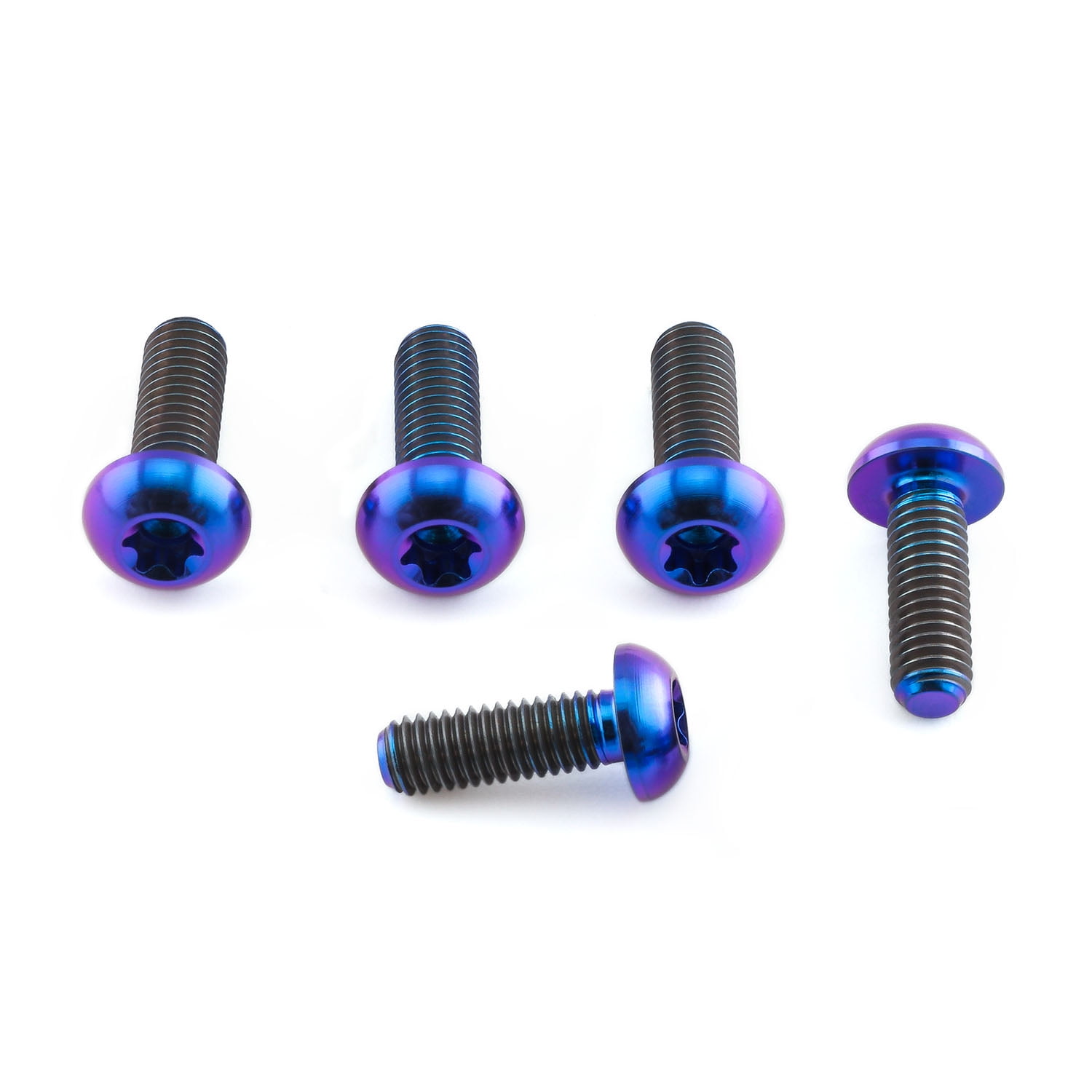 M5 Titanium Cycle Disc Rotor Bolts Button Head Torx Drive Pack x5 - Walmart.com