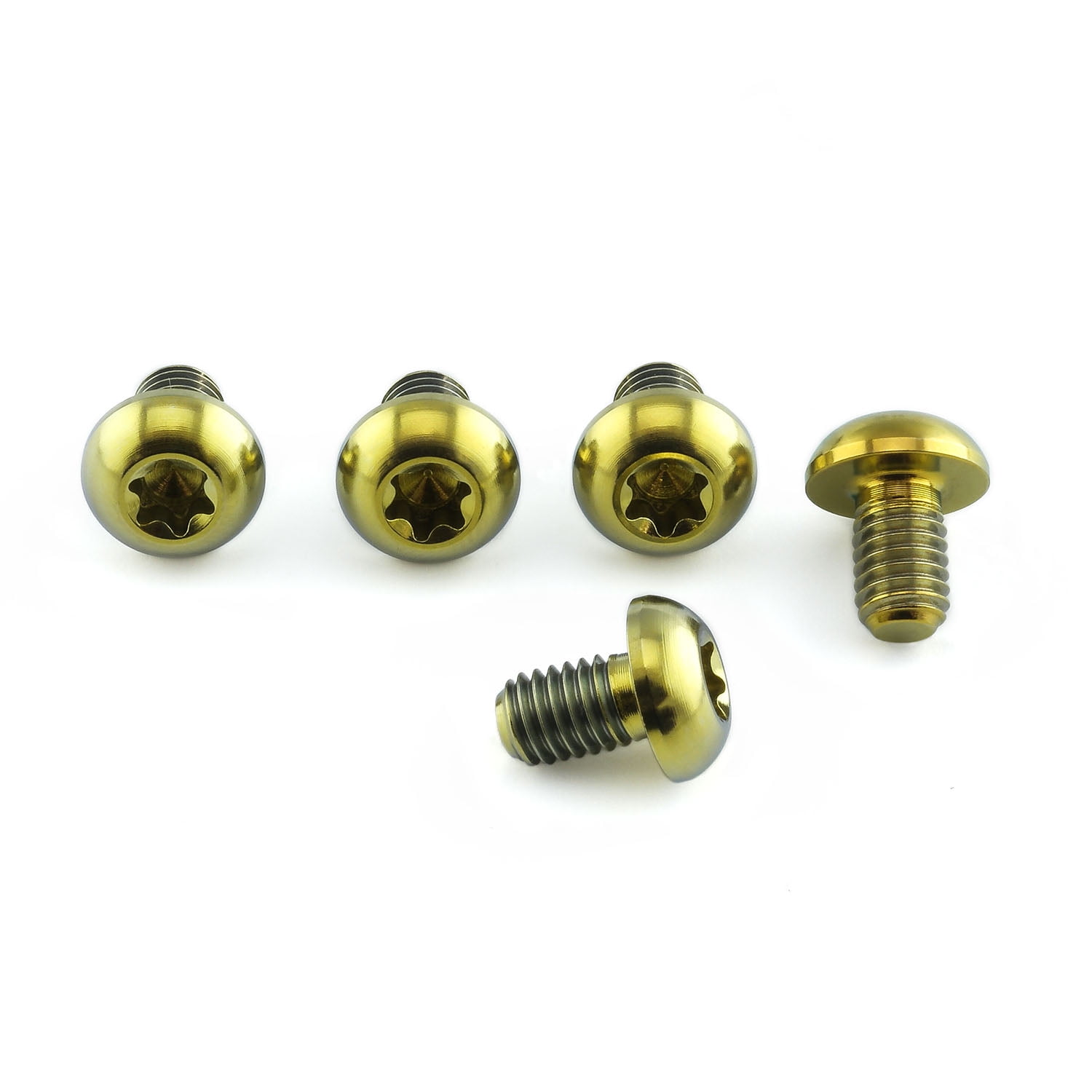 M5 Titanium Cycle Disc Rotor Bolts Button Head Torx Drive Pack x5 - Walmart.com