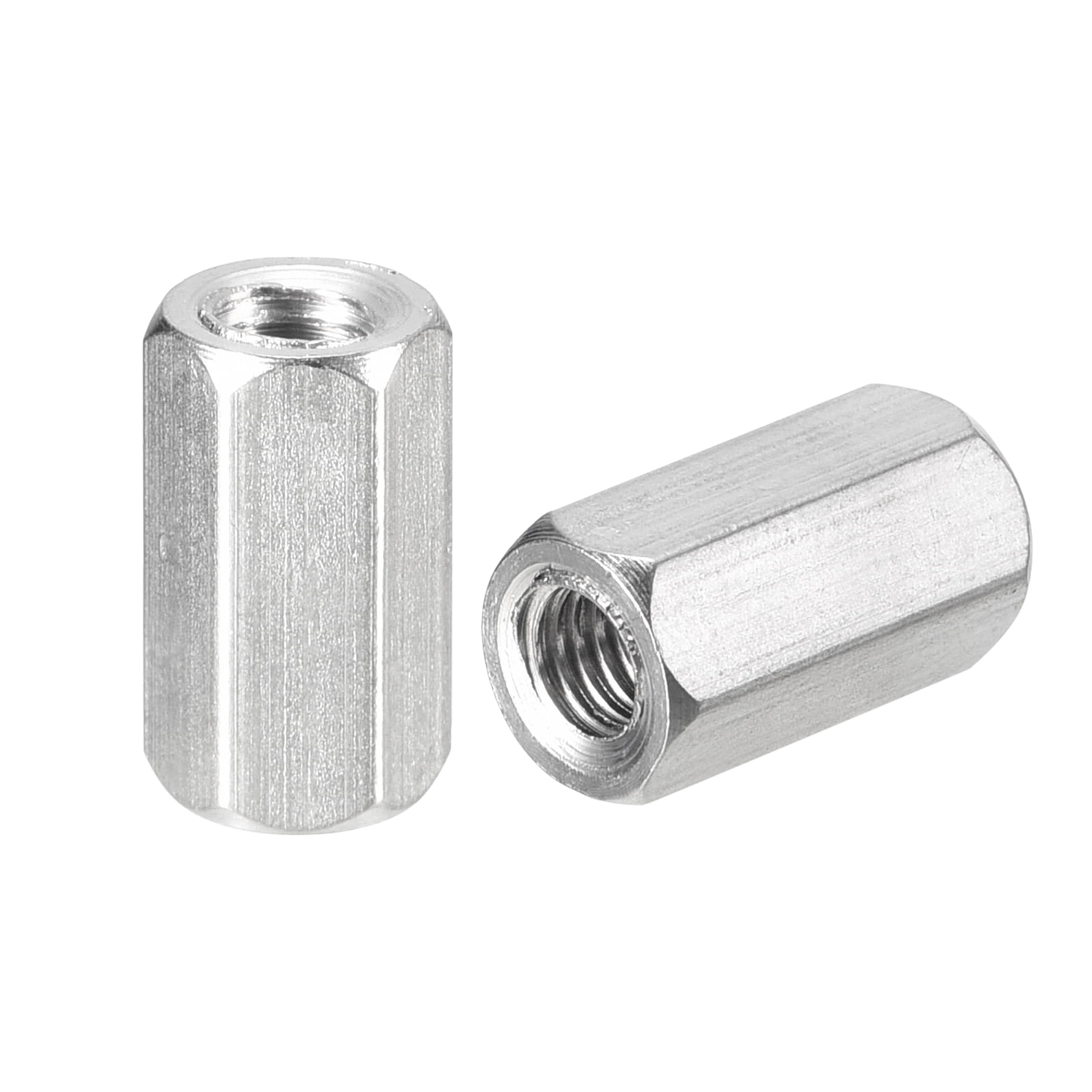 M5 x 0.8-Pitch 15mm Length Coupling Nuts, 8 Pack 304 Stainless Steel ...
