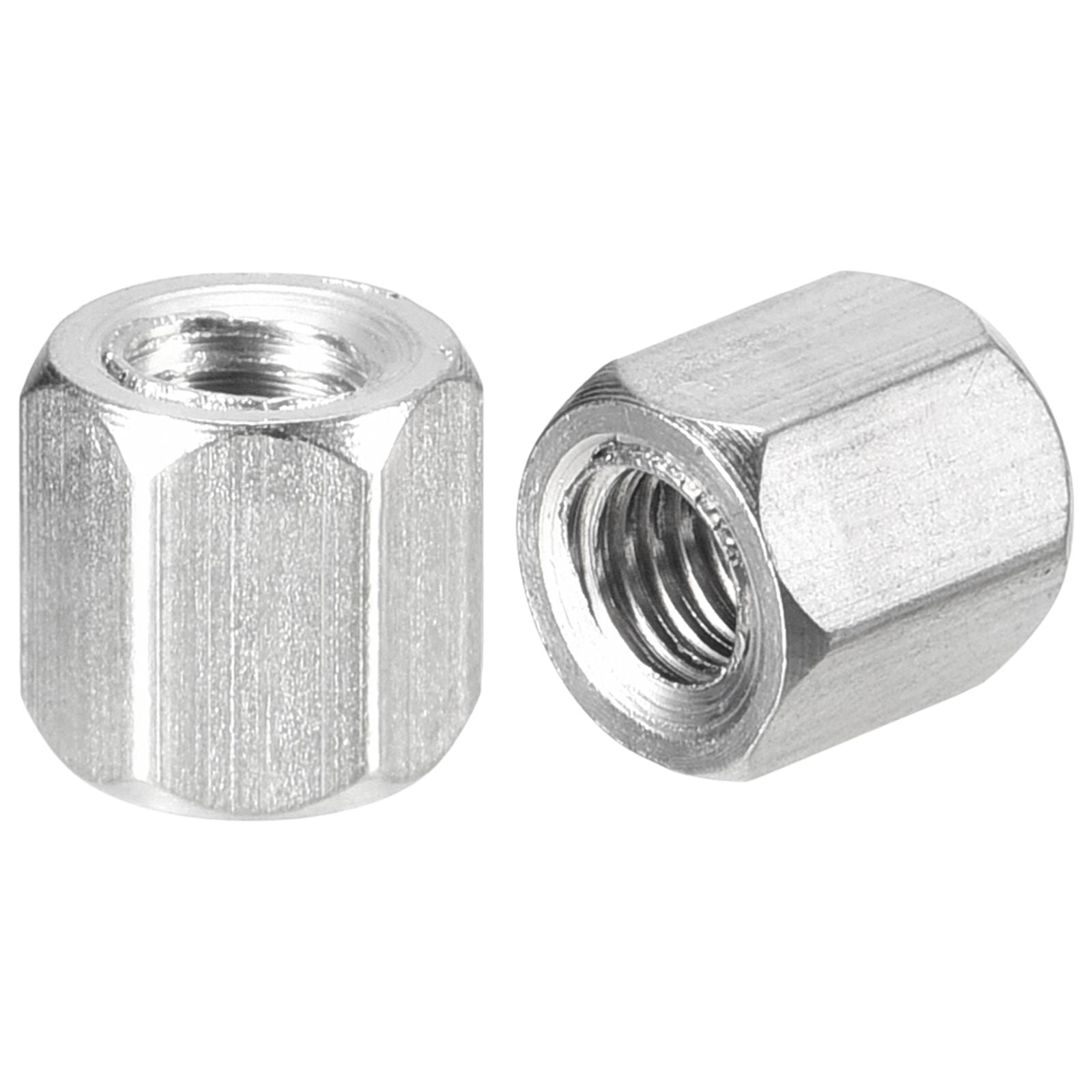 M5 x 0.8-Pitch 8mm Length Coupling Nuts, 8 Pack 304 Stainless Steel ...