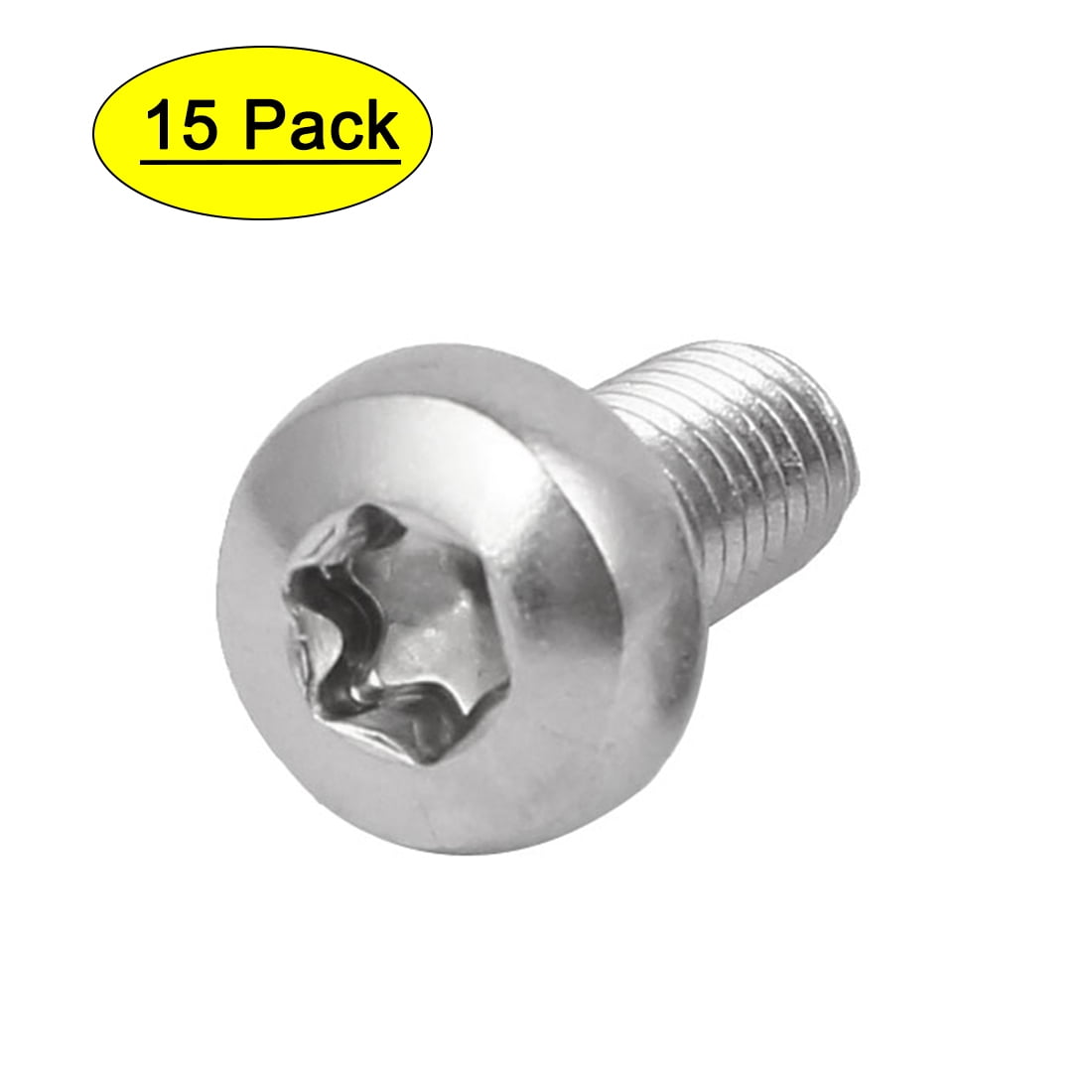 M5 x 10mm 316 Stainless Steel Round Torx Head Machine Screw Silver Tone ...